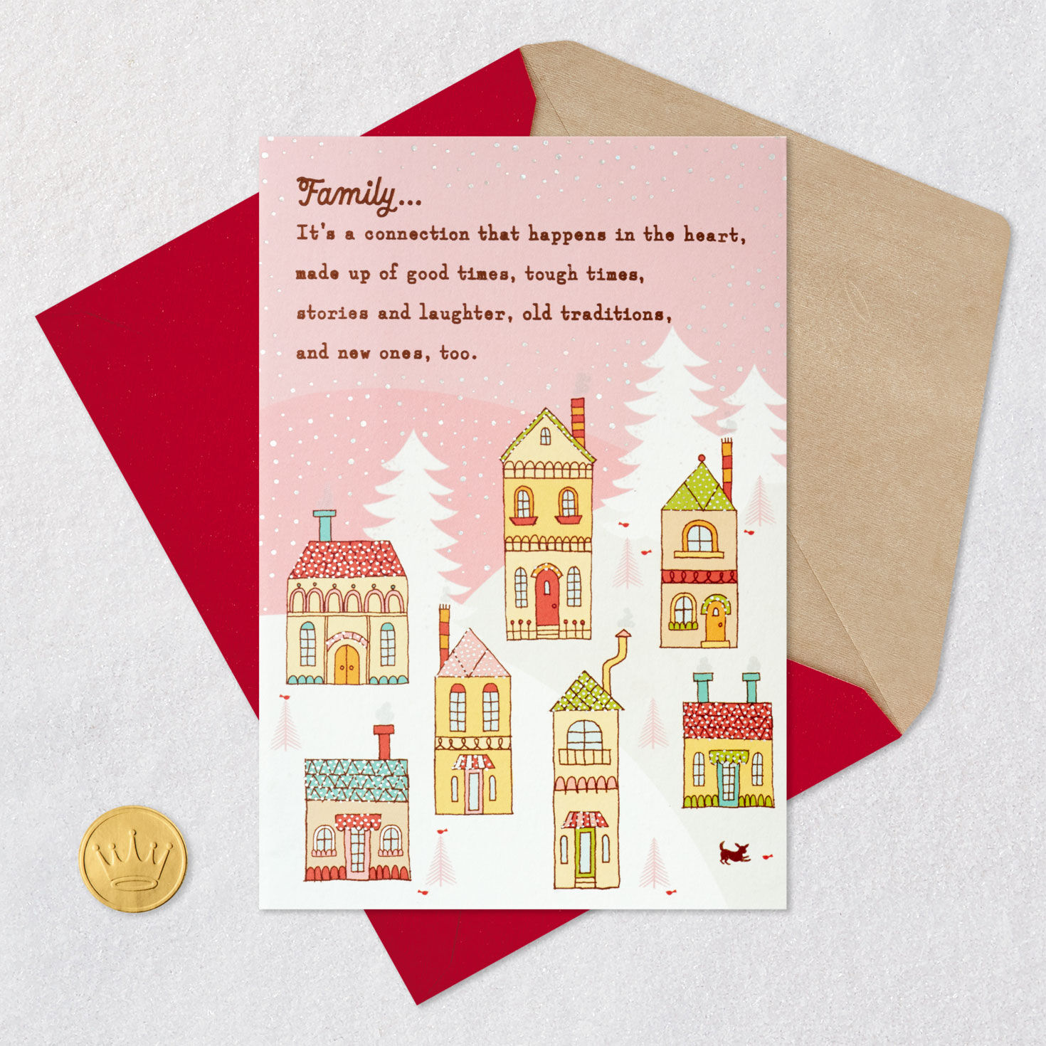 It's a Gift to Be Connected as a Family Christmas Card - Greeting Cards ...