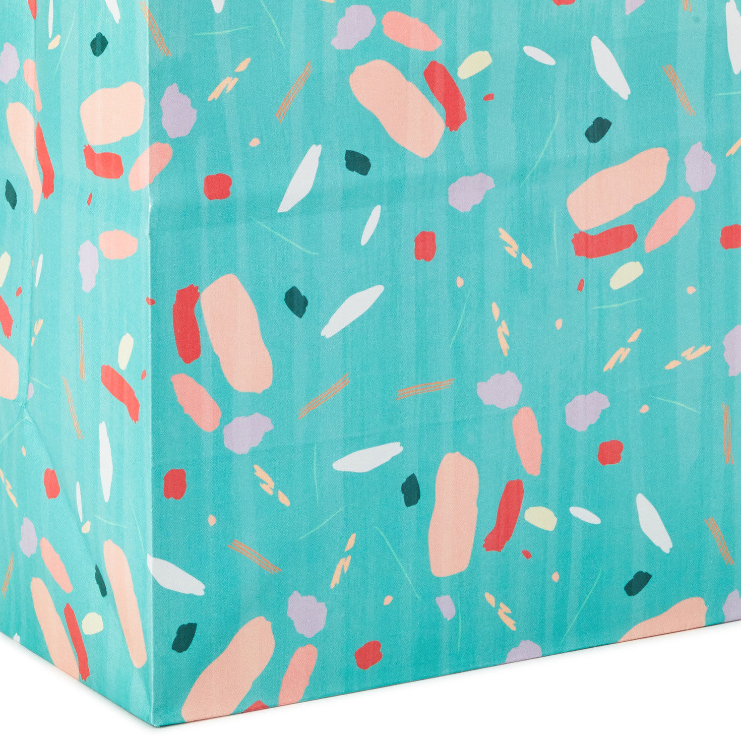13" Colorful Terrazzo on Mint Large Gift Bag - Gift Bags | Hallmark