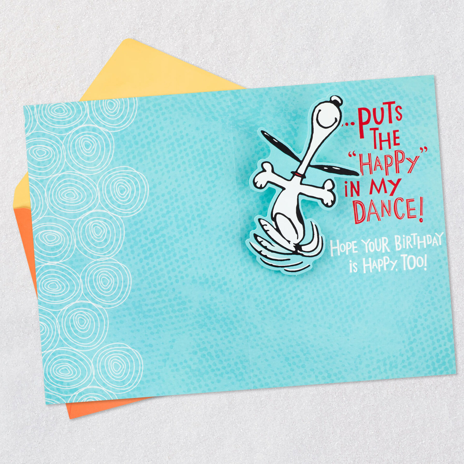 Peanuts® Snoopy Happy Dance Pop-Up Birthday Card - Greeting Cards ...