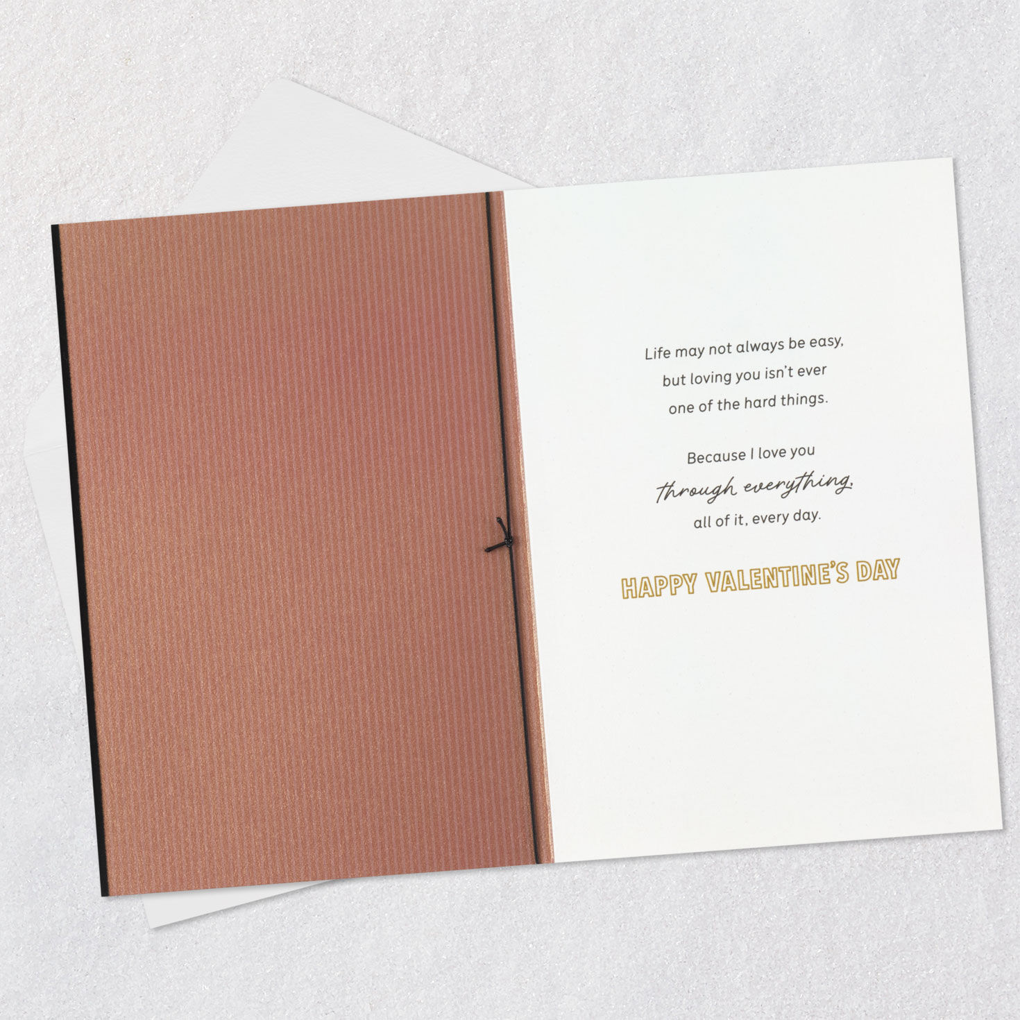 Life Isn't Easy But Loving You Isn't Hard Valentine's Day Card for ...