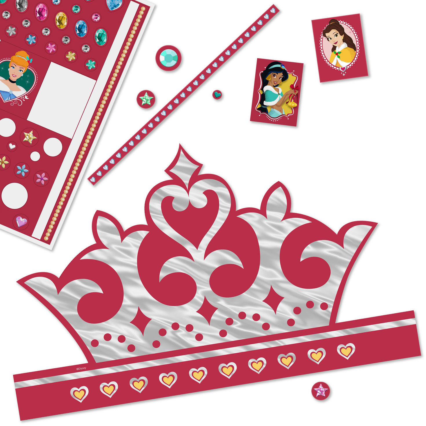 Disney Princess Christmas Card for Granddaughter With Crown and ...