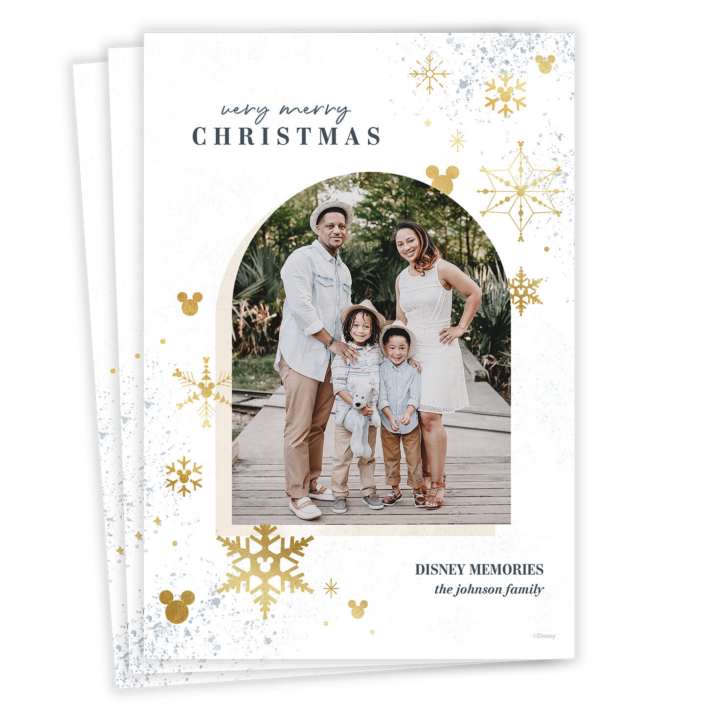 Disney Mickey Frame Flat Christmas Photo Card - Photo Cards | Hallmark