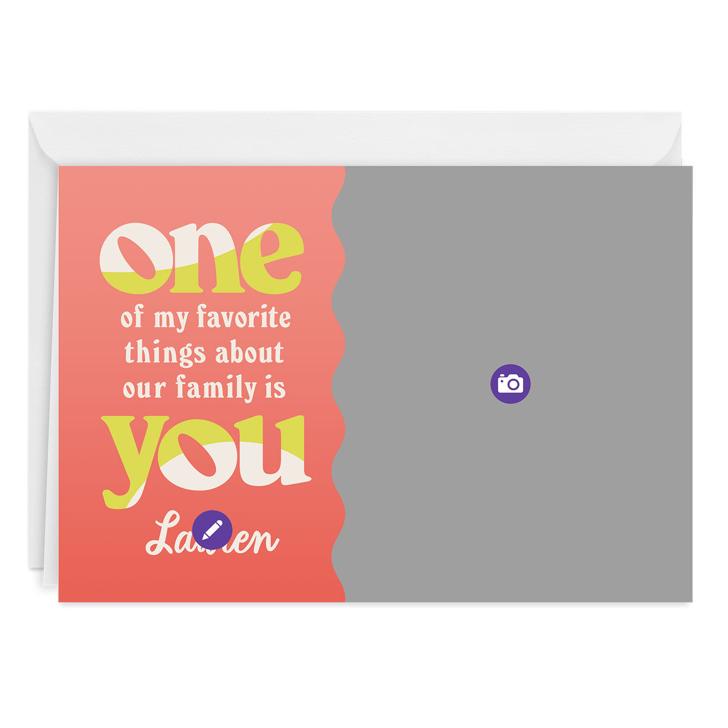 Personalized Favorite Thing About Our Family Photo Card - Greeting ...