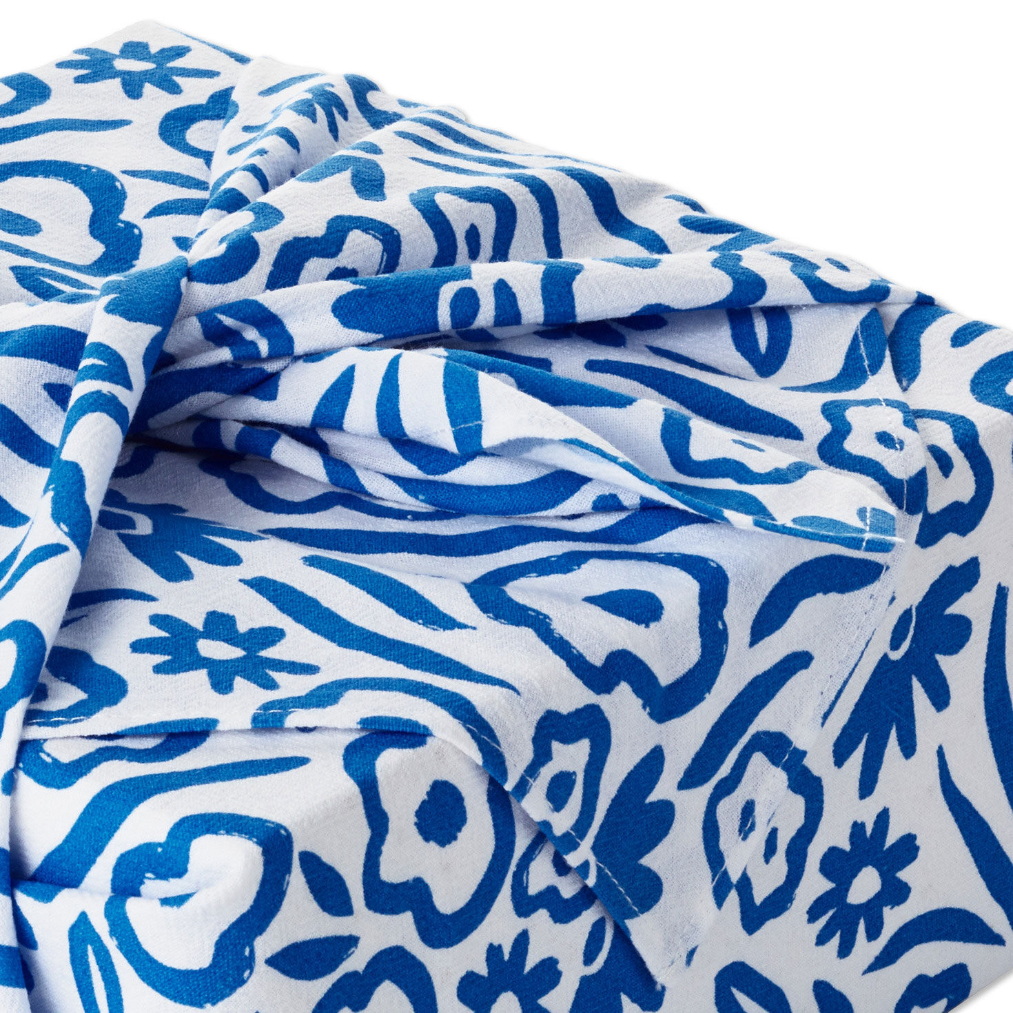 26" Blue Floral Fabric Gift Wrap - Wrapping Paper | Hallmark