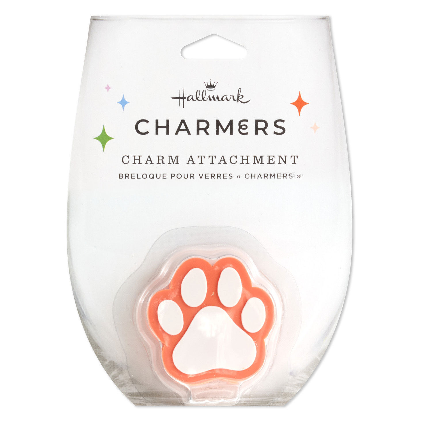 Charmers Paw Print Silicone Charm, 1.8" H - Wine Glasses | Hallmark