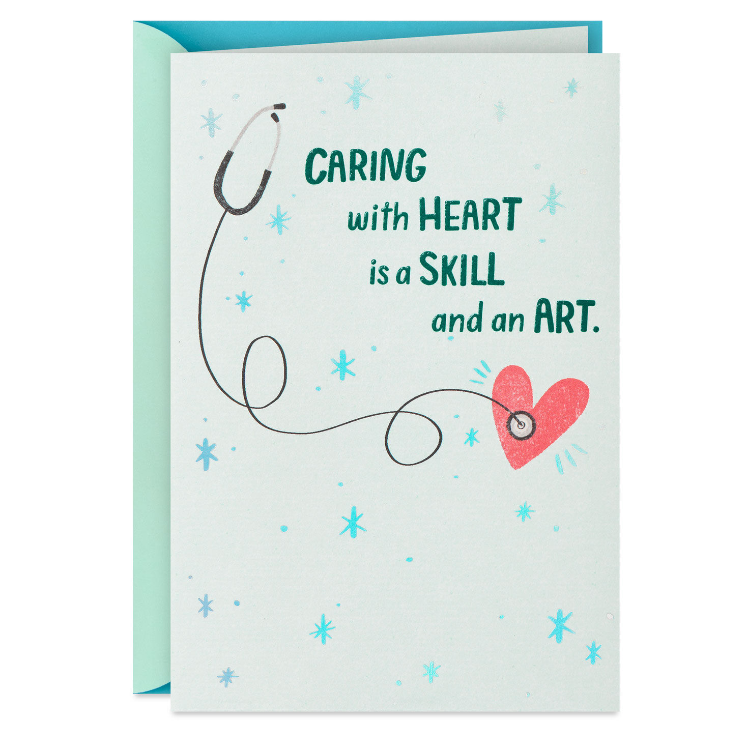 Caring With Heart Thank-You Card for Healthcare Professional - Greeting ...