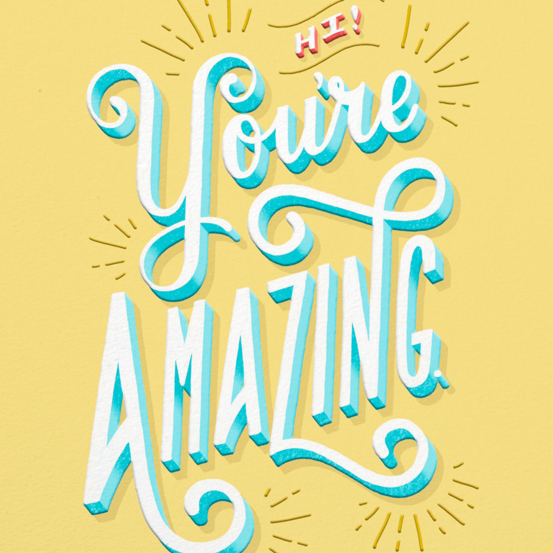 Hi, You're Amazing Thinking of You Card - Greeting Cards - Hallmark