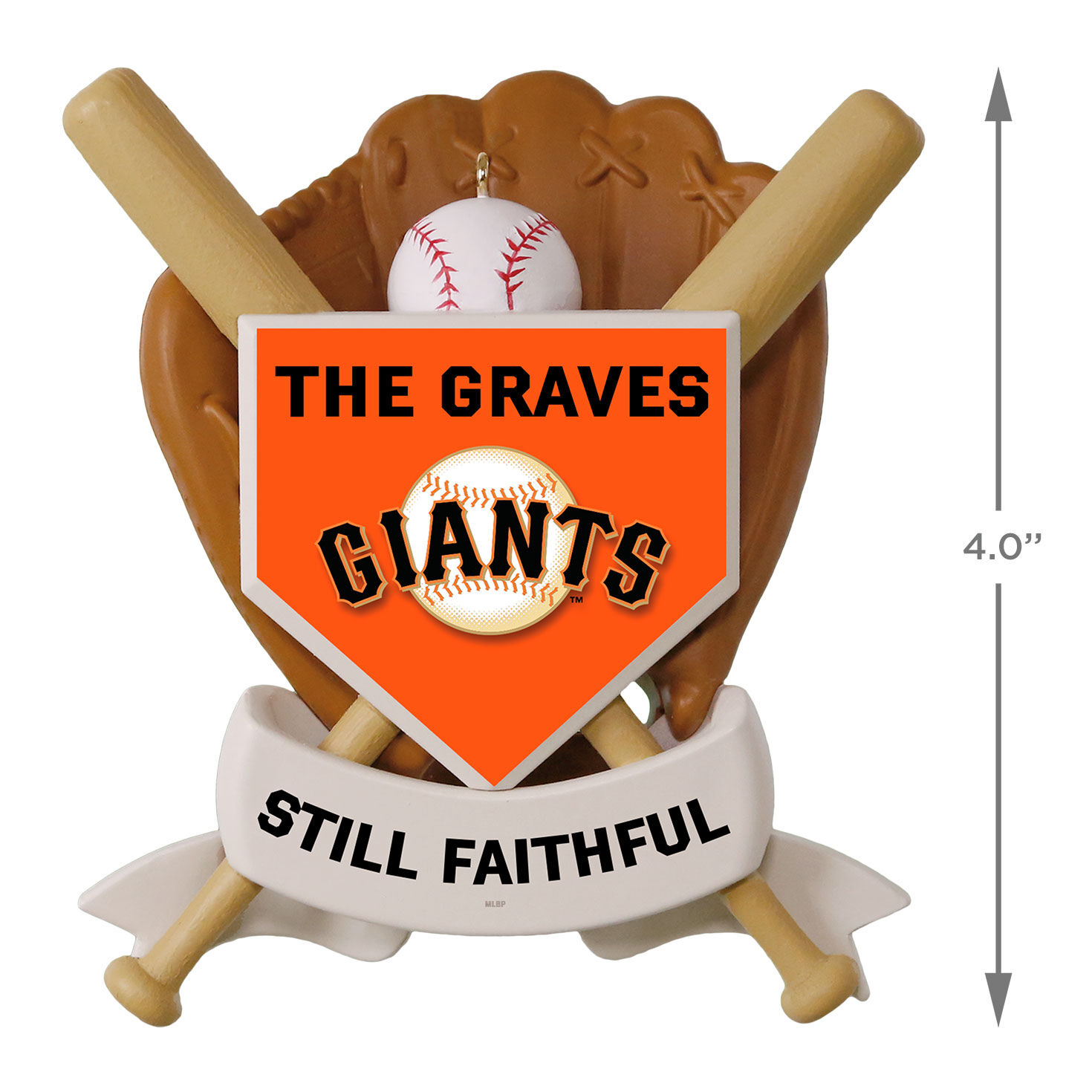 MLB San Francisco Giants™ Baseball Personalized Ornament, Custom Text ...