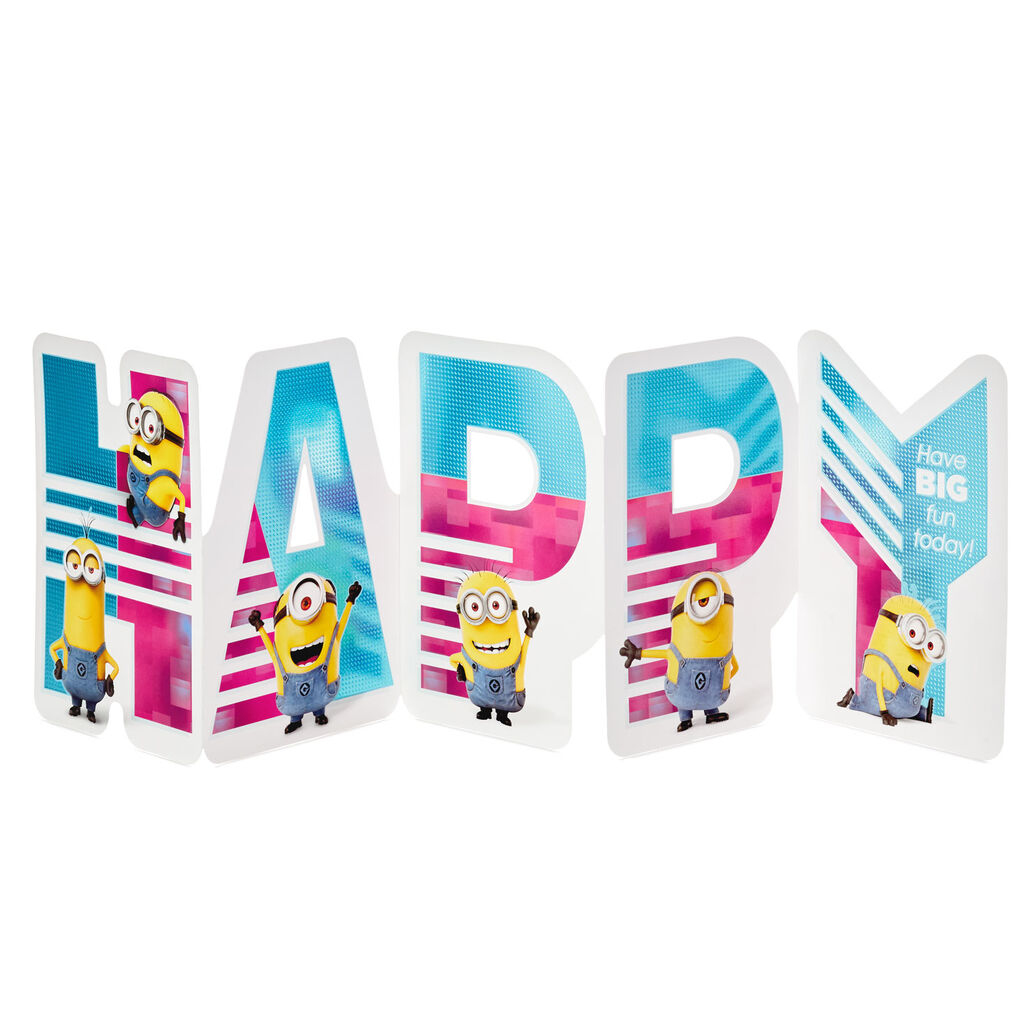 Despicable Me Minions Happy Day Birthday Card - Greeting Cards - Hallmark