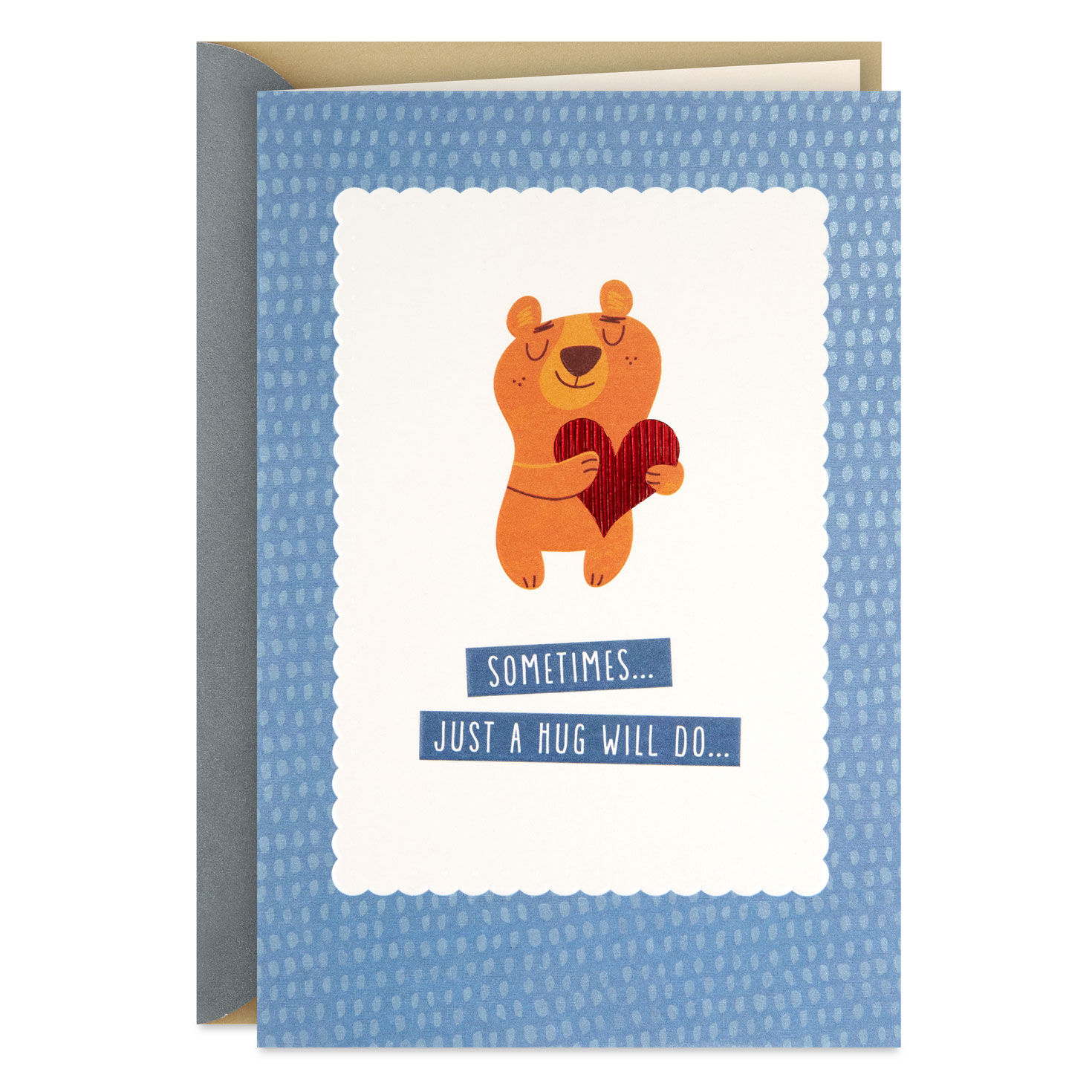 Hugs, Prayers and Love Religious Encouragement Card - Greeting Cards ...