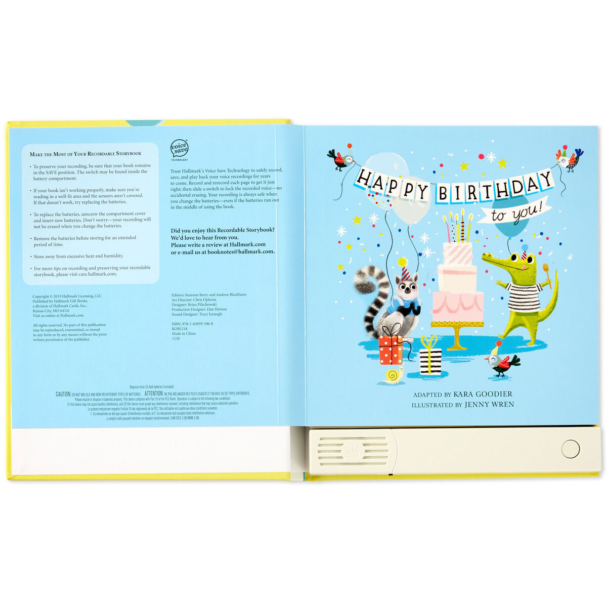 Happy Birthday to You! Recordable Storybook With Music - Recordable ...