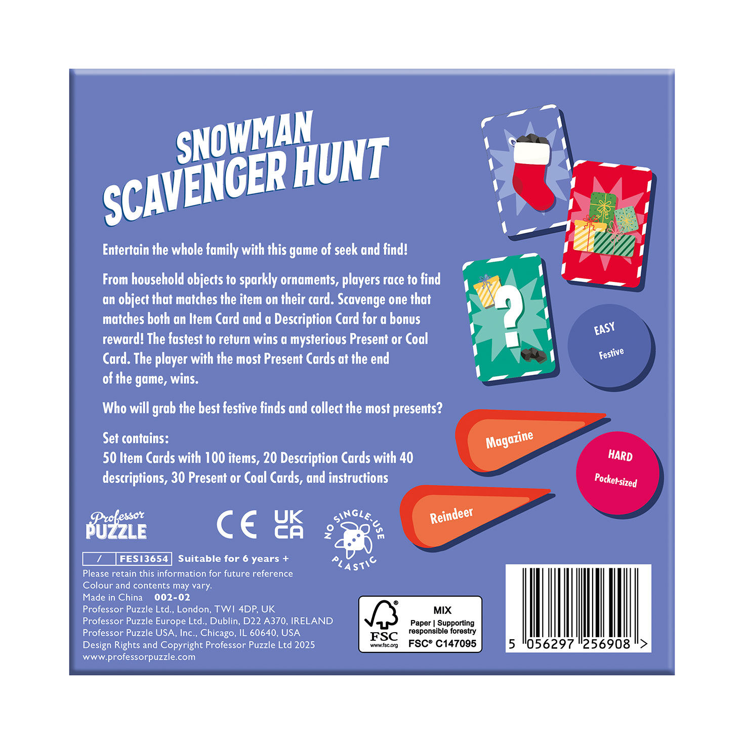 Professor Puzzle Snowman Scavenger Hunt - Family Games | Hallmark