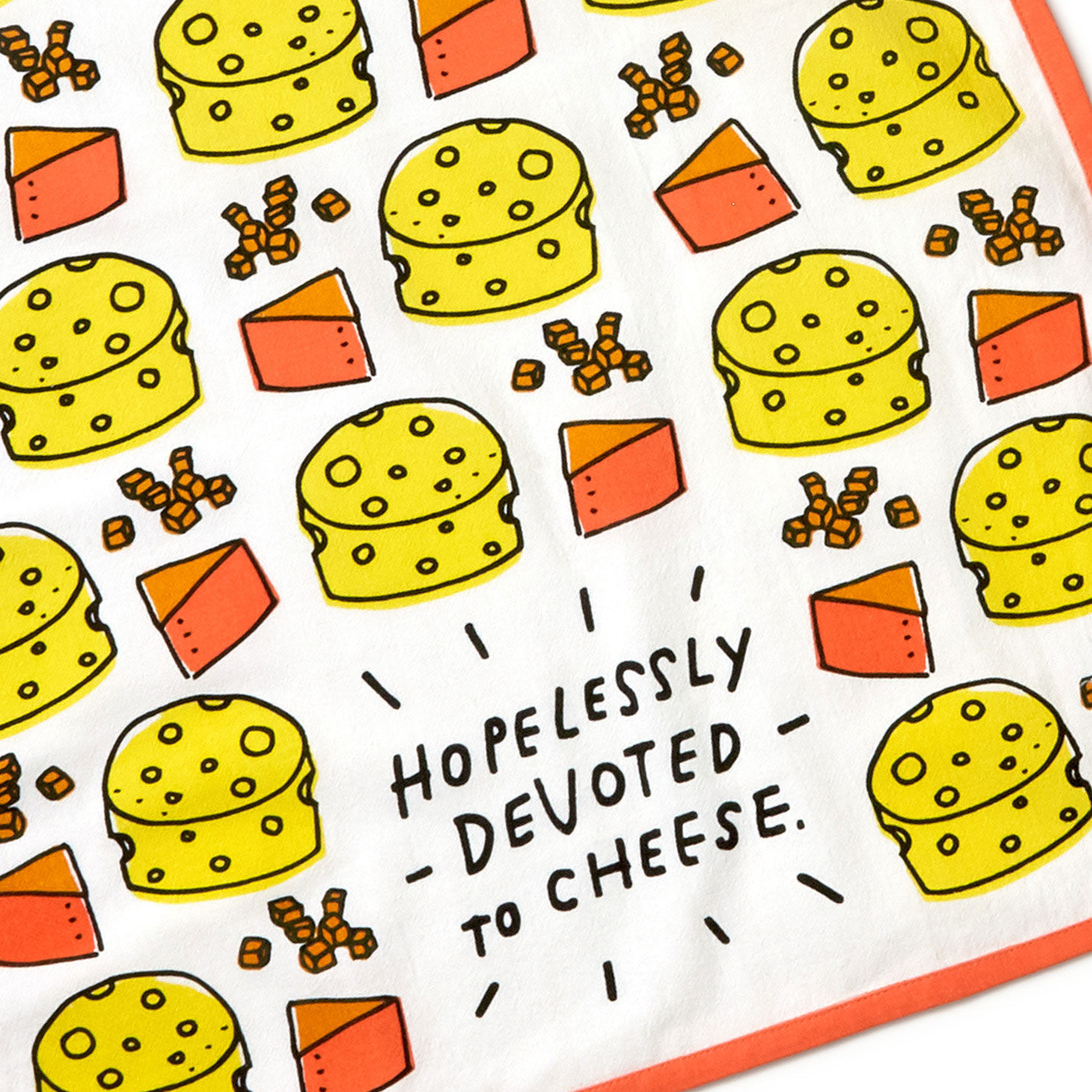 Hopelessly Devoted to Cheese Funny Tea Towel, 18x26 - Kitchen Linens ...