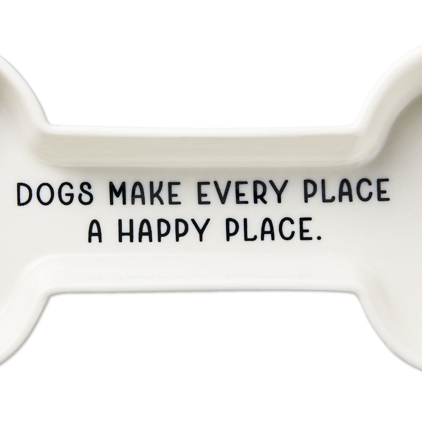 Happy Place Dog Bone-Shaped Trinket Dish - Trays & Boxes | Hallmark
