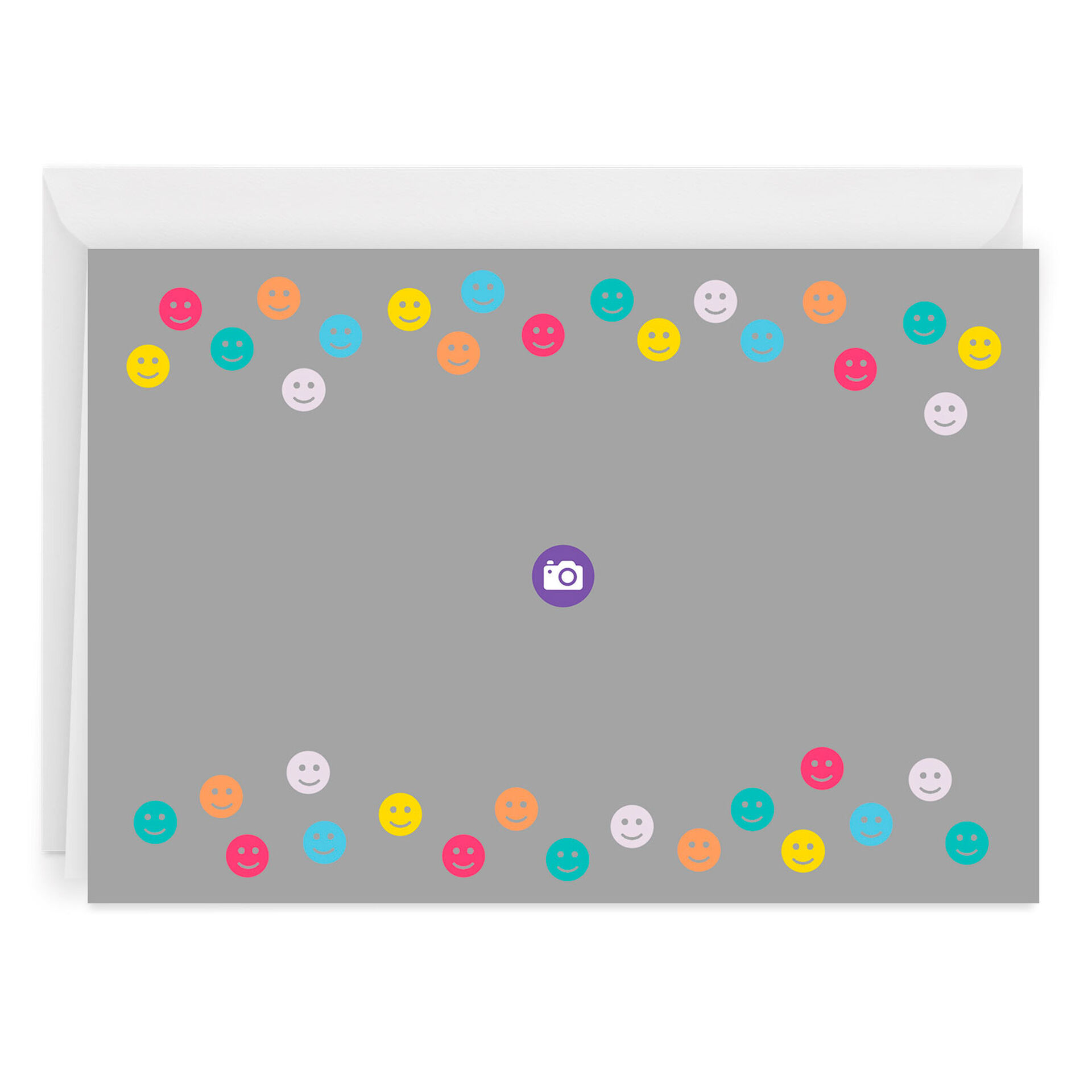 Personalized Smiley Face Photo Card - Greeting Cards - Hallmark