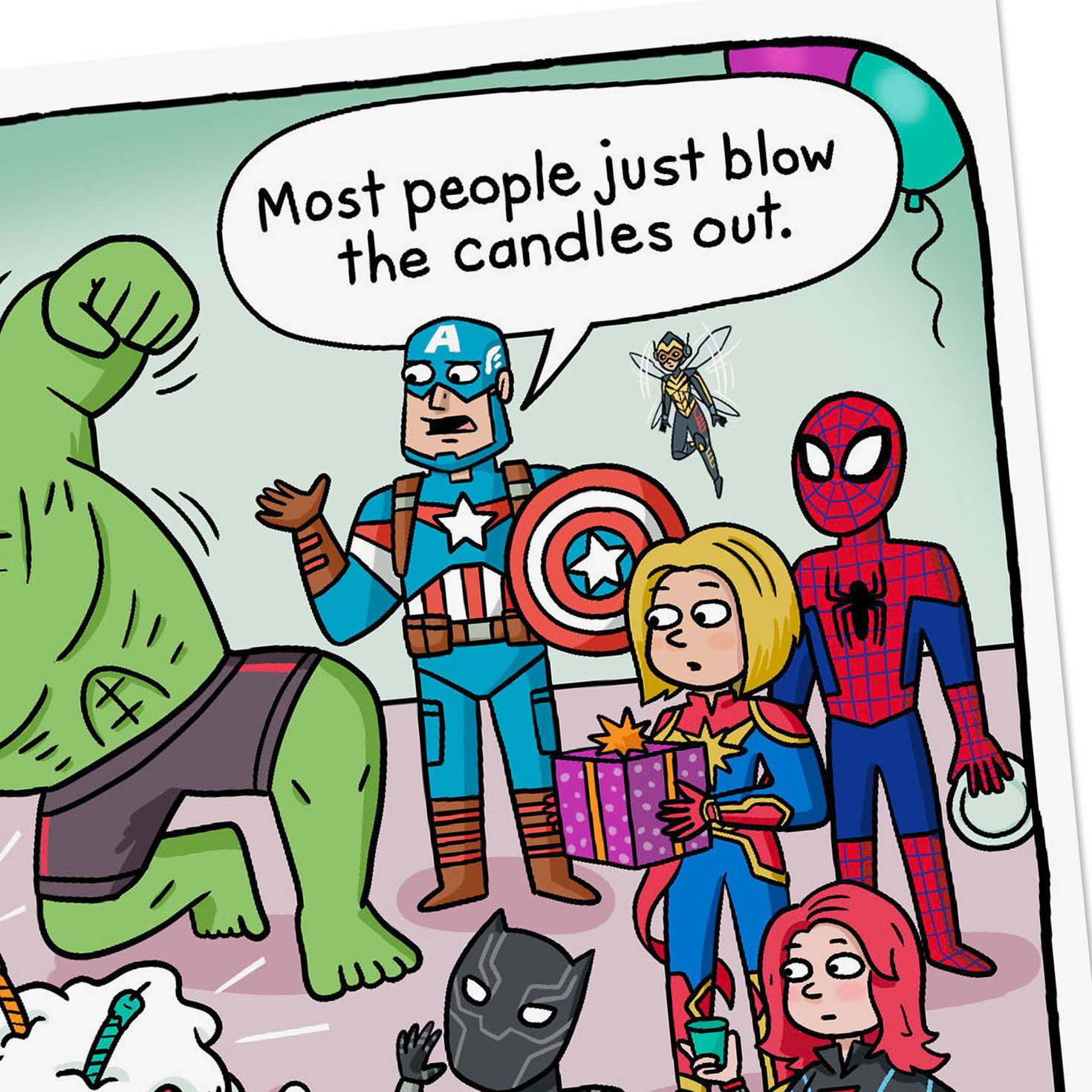 Marvel Avengers Smashing Day Funny Birthday Card - Greeting Cards ...