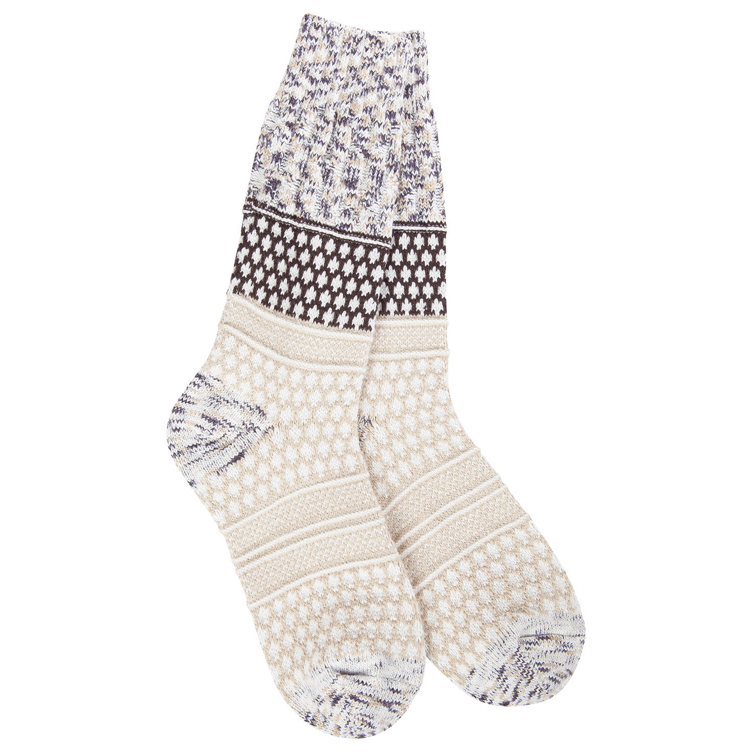 Crescent Sock Company Textured Crew Socks in Cookie Dough - Socks ...