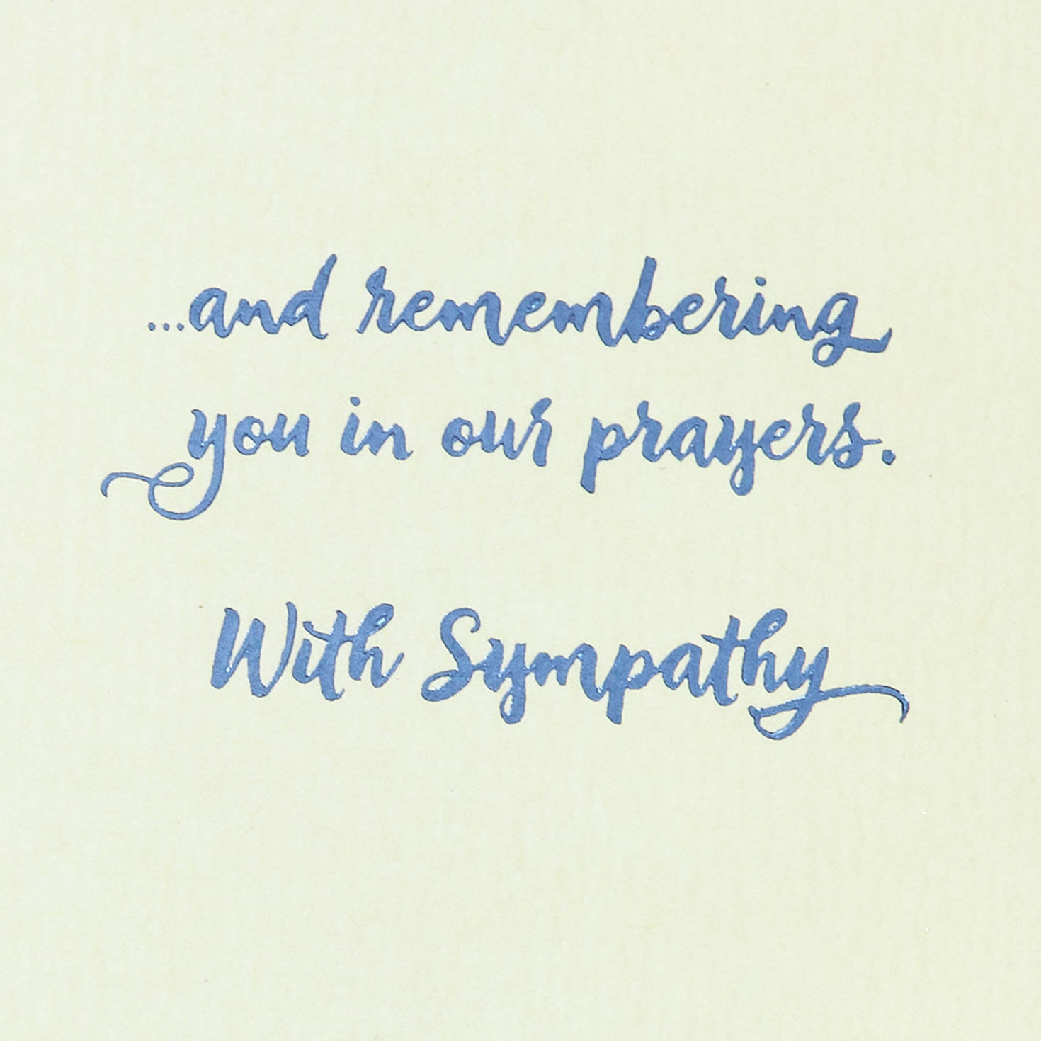 Remembering You in Our Prayers Religious Sympathy Card - Greeting Cards ...