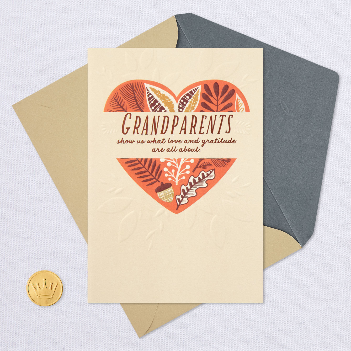 Goodness and Love Thanksgiving Card for Grandparents - Greeting Cards ...