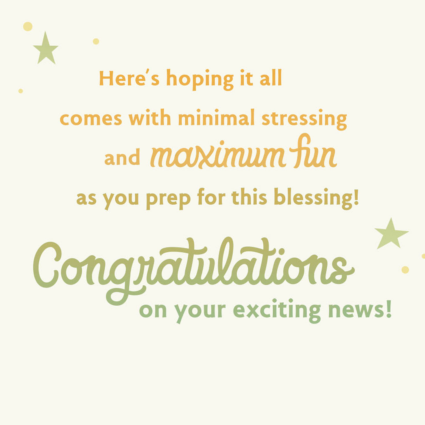 congrats on pregnancy announcement