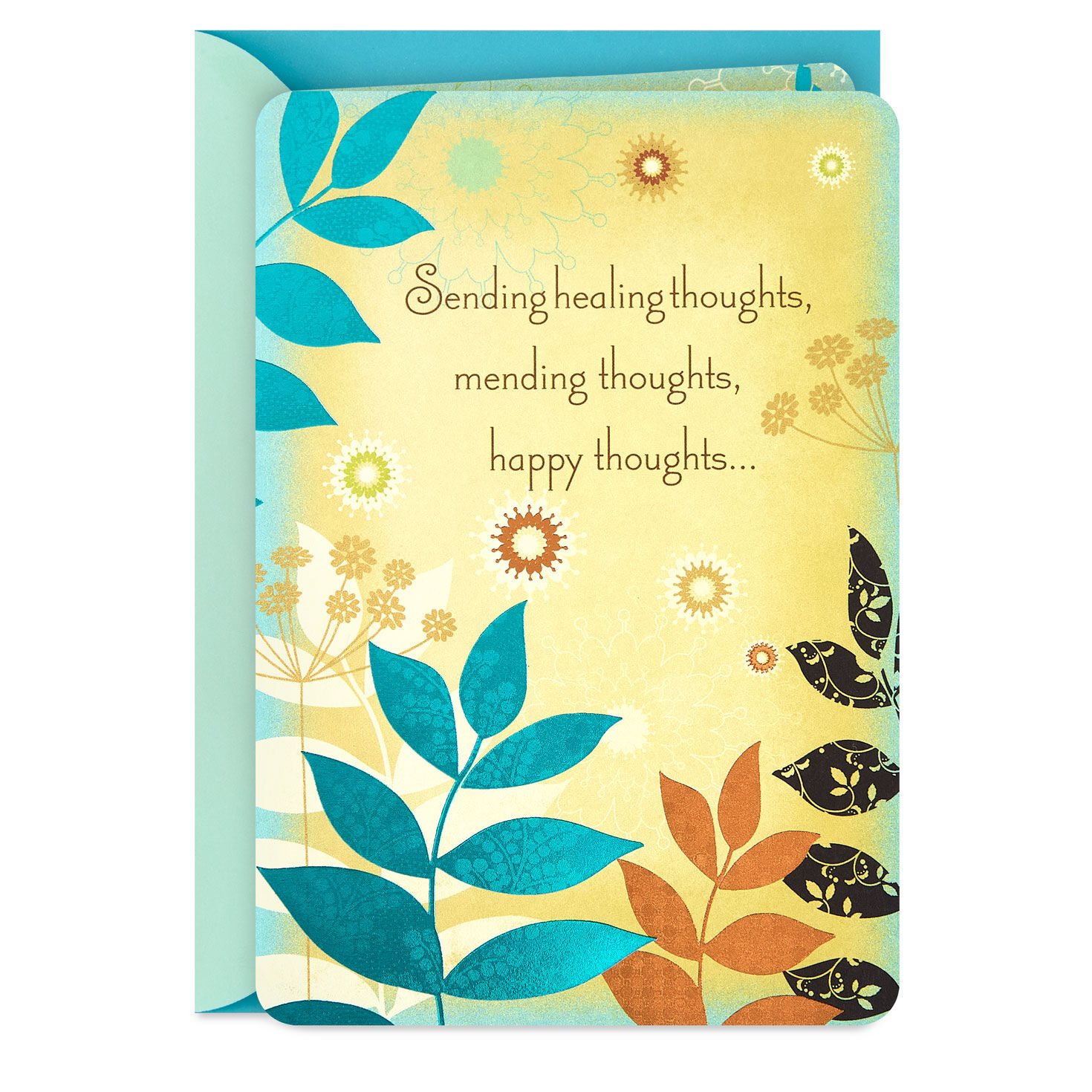 Sending Healing, Happy Thoughts Get Well Card - Greeting Cards | Hallmark
