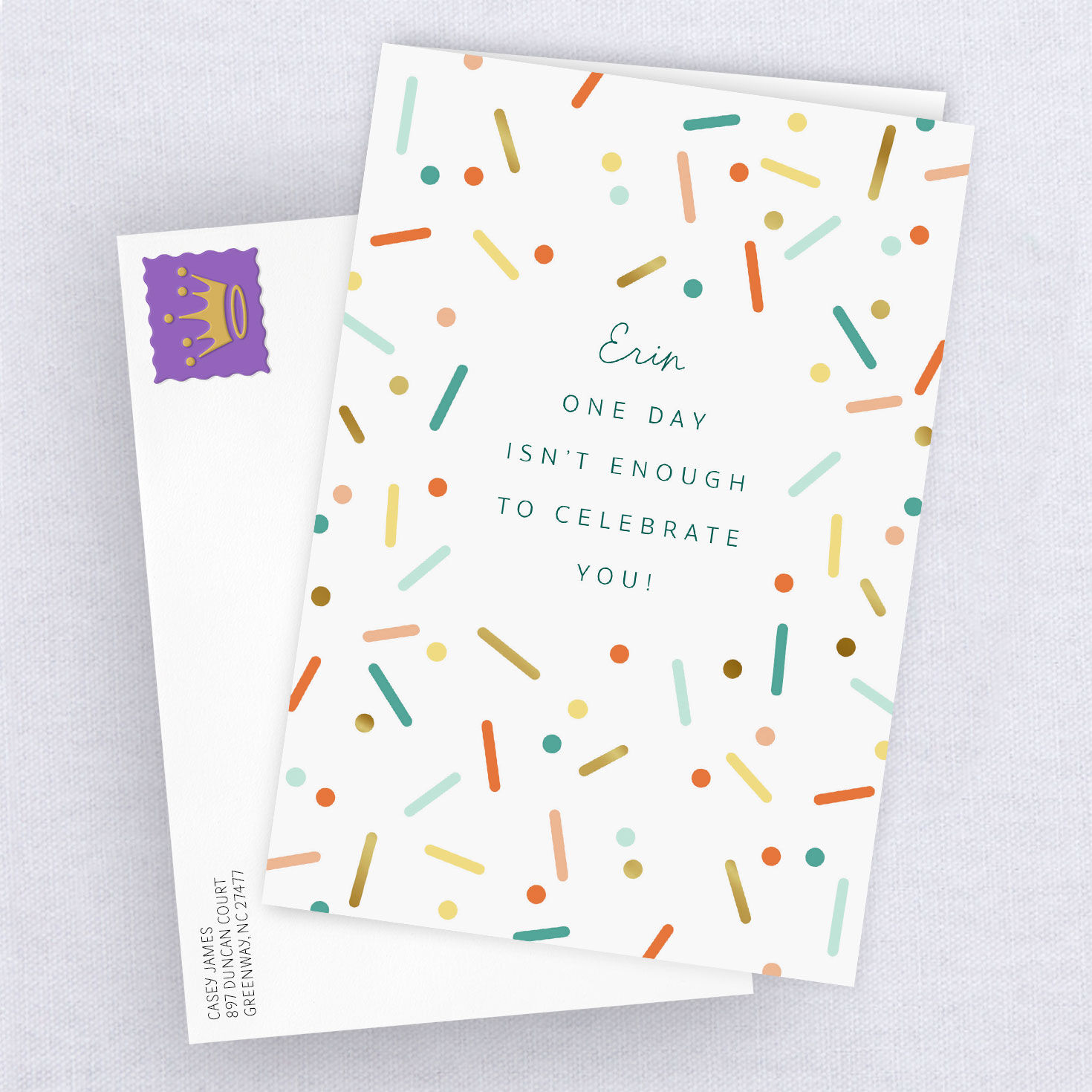 Colorful Confetti Custom Card - Greeting Cards | Hallmark