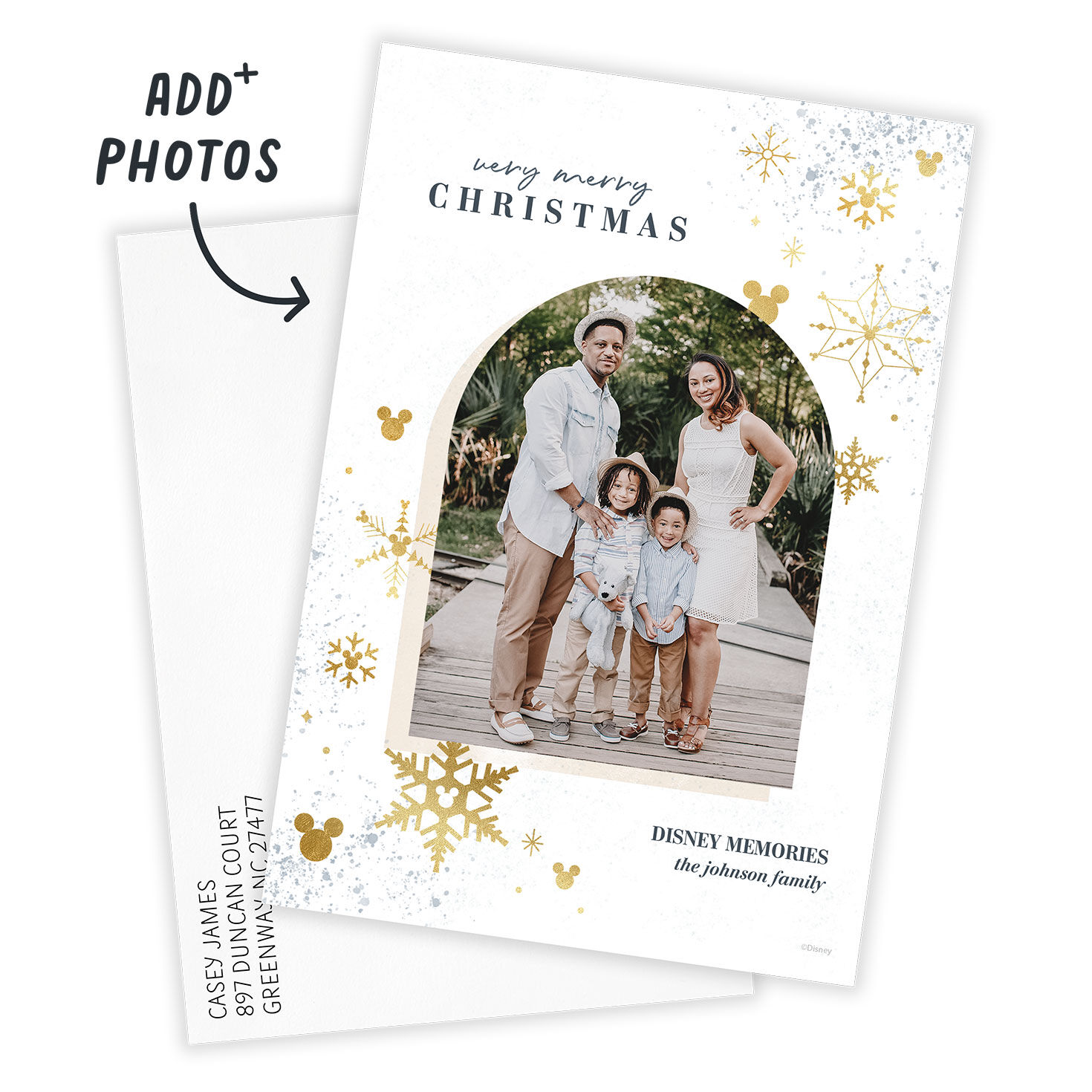 Disney Mickey Frame Flat Christmas Photo Card - Photo Cards | Hallmark