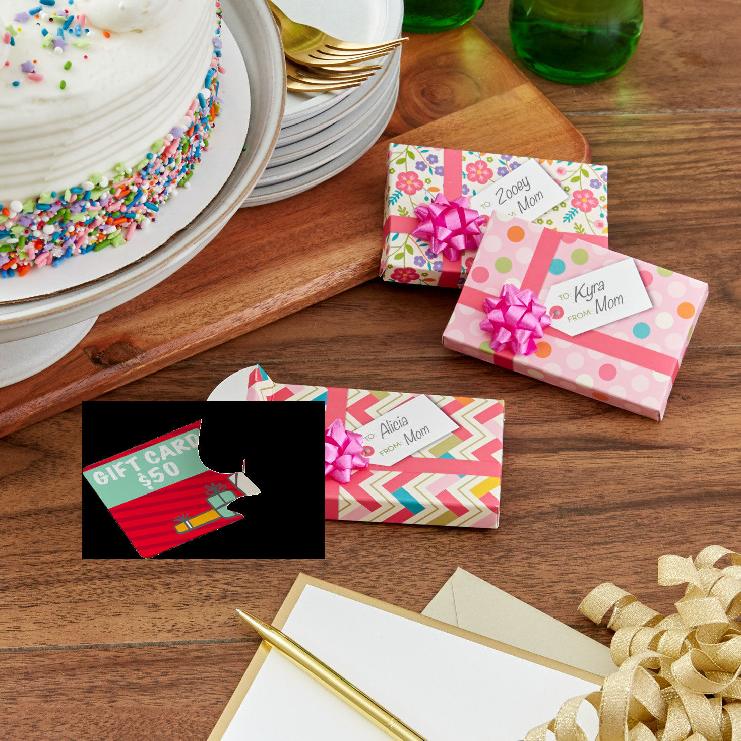 Assorted Pink Gift Card Holder Boxes With Bows, Pack of 3 - Gift Card ...