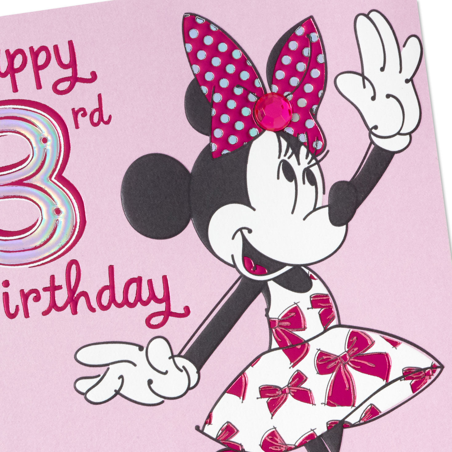 Disney Minnie Mouse Sweet Fun 3rd Birthday Card - Greeting Cards | Hallmark