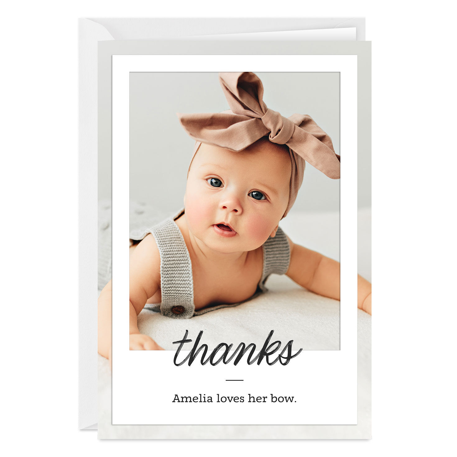 Personalized Snapshot Frame Thank-You Photo Card - Greeting Cards ...