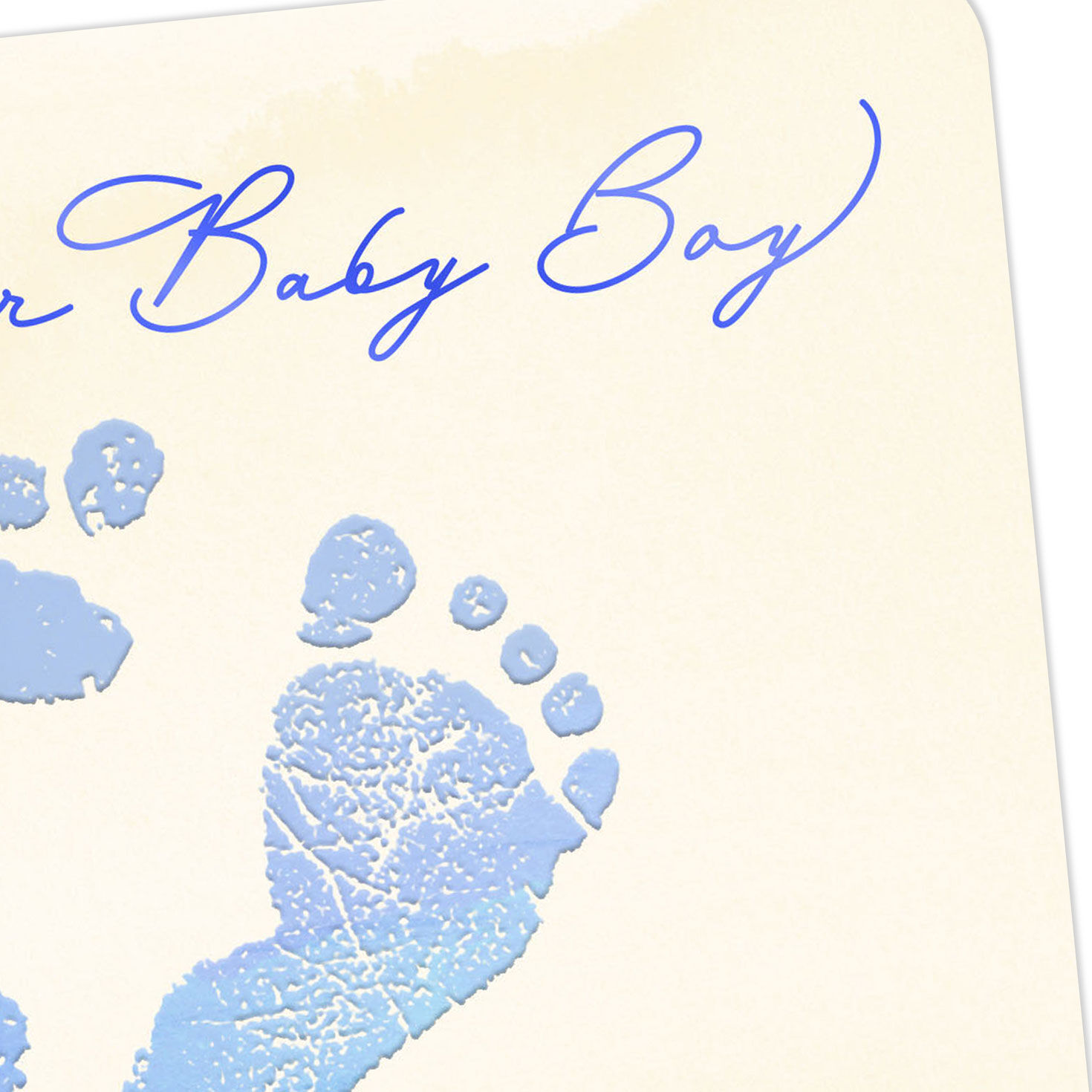 Footprints on Your Heart New Baby Boy Card - Greeting Cards | Hallmark