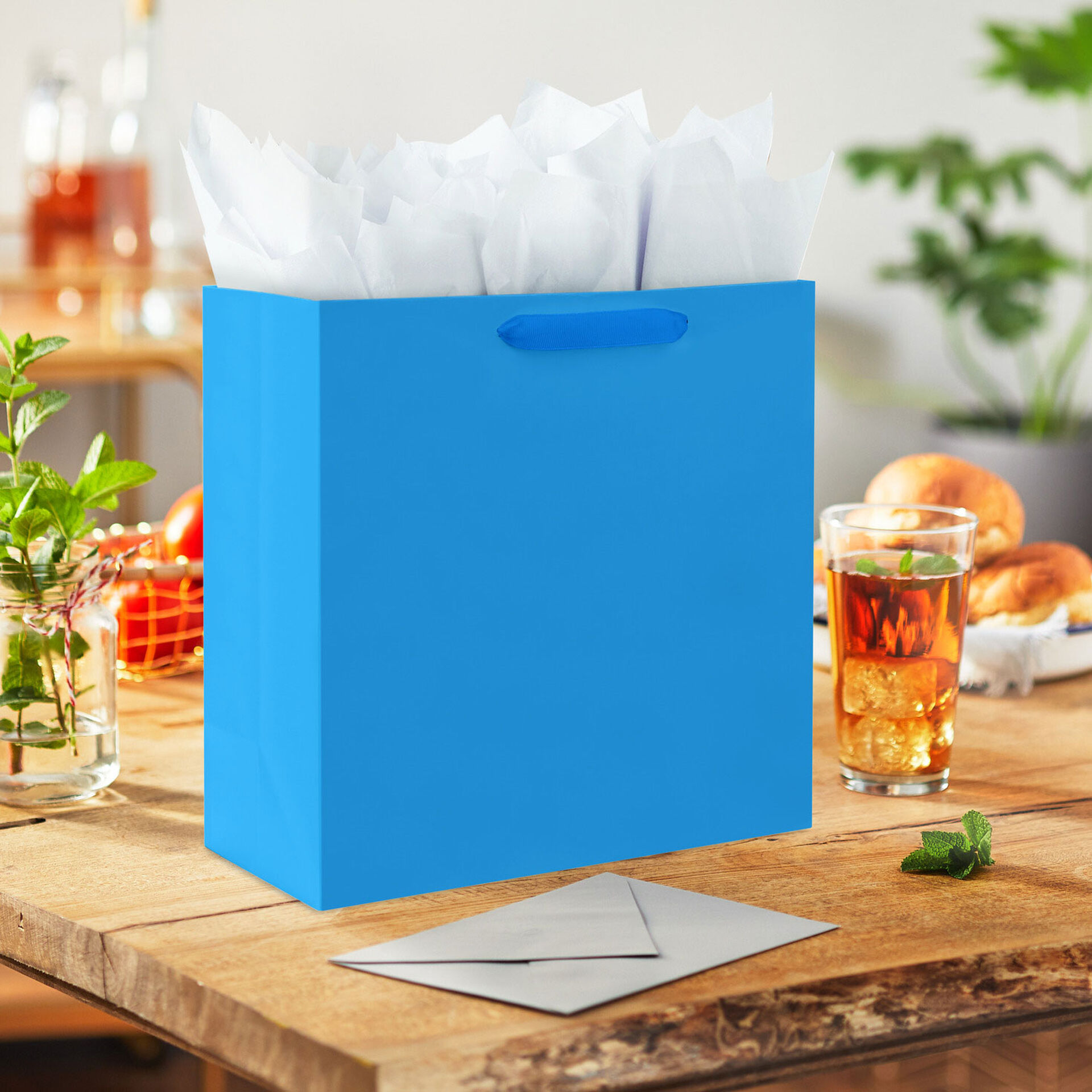 10.4" Royal Blue Large Square Gift Bag - Gift Bags - Hallmark