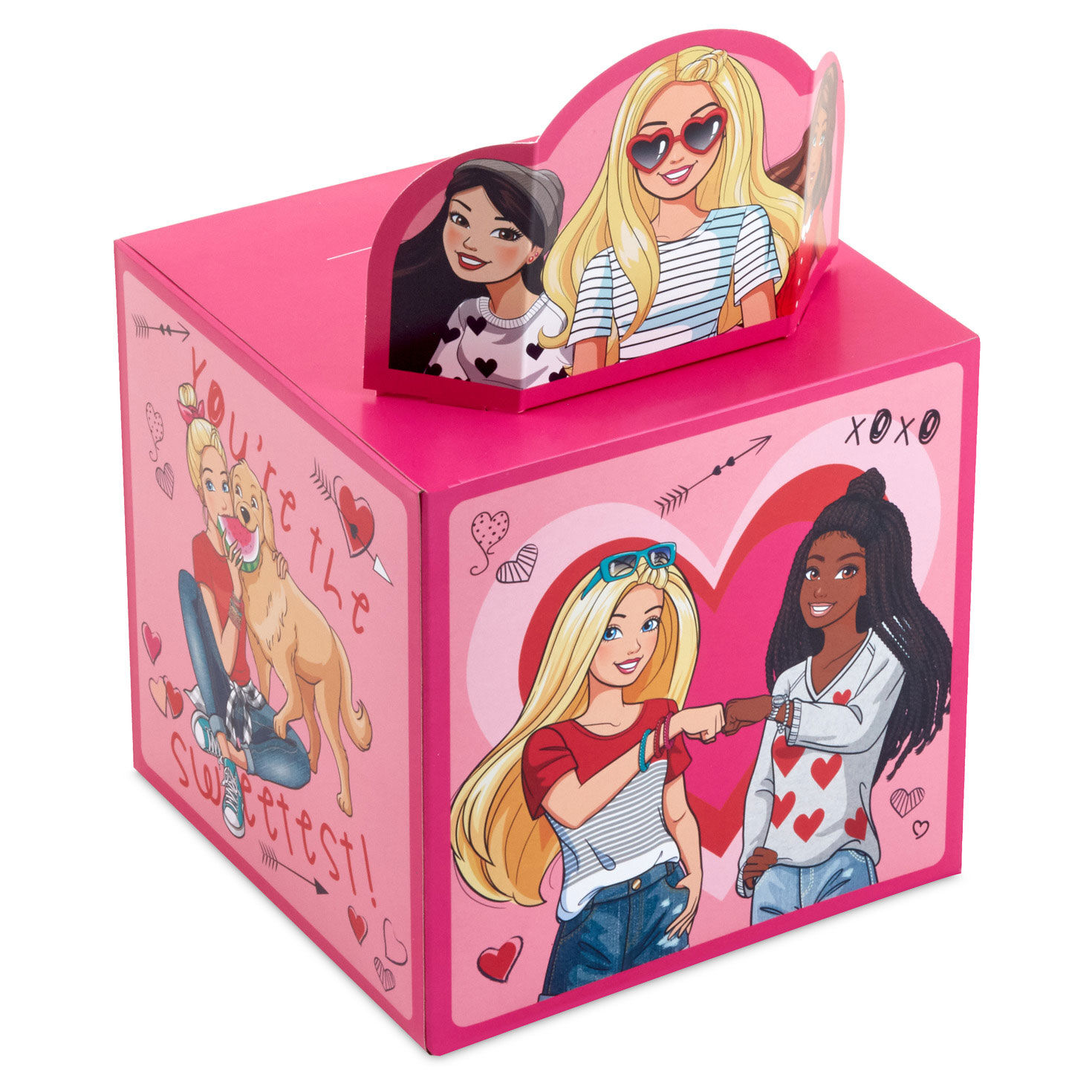 Barbie™ Be You Kids Classroom Valentines Set With Cards and Mailbox ...