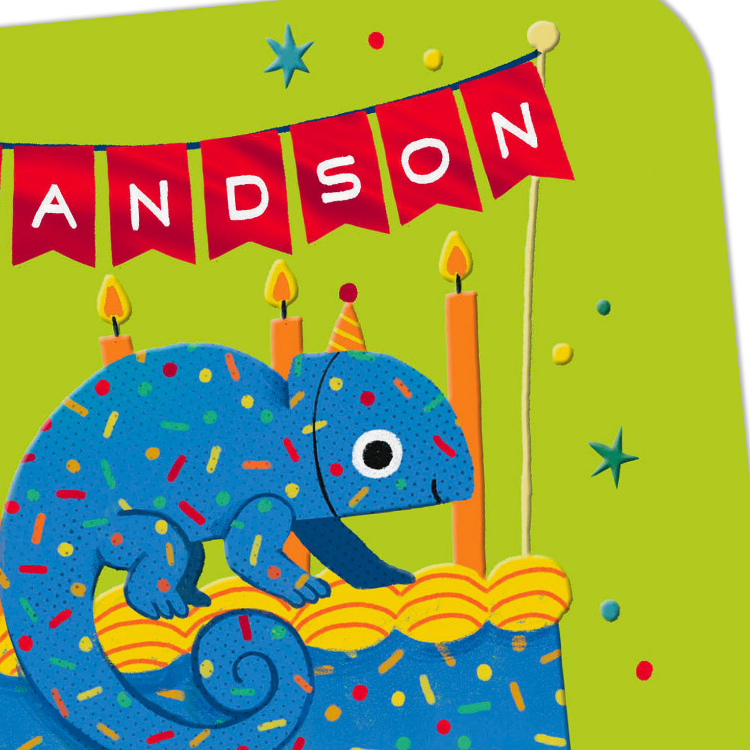 No Hiding Your Awesomeness Chameleon Birthday Card for Grandson ...