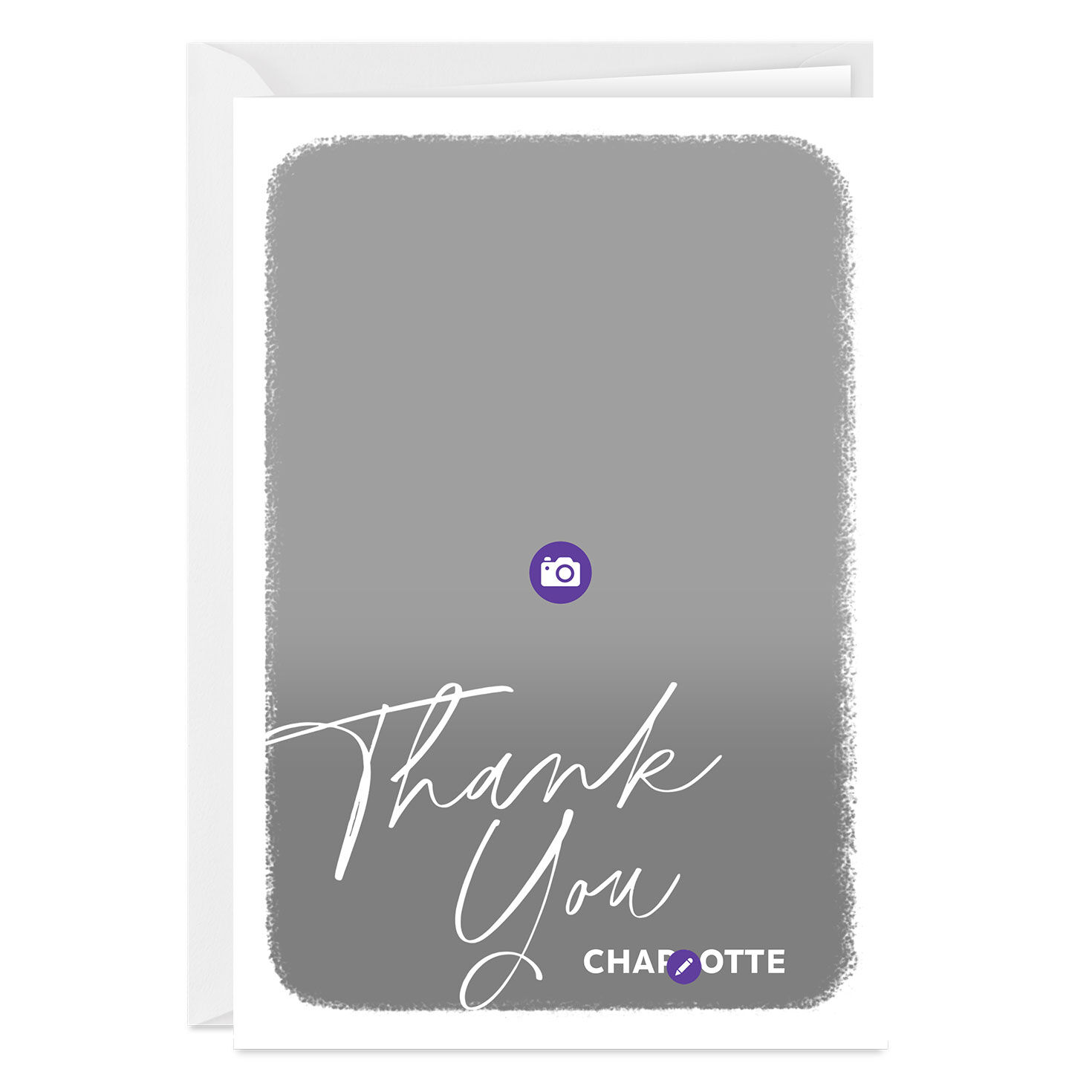 White Frame Custom Thank-You Card - Greeting Cards | Hallmark