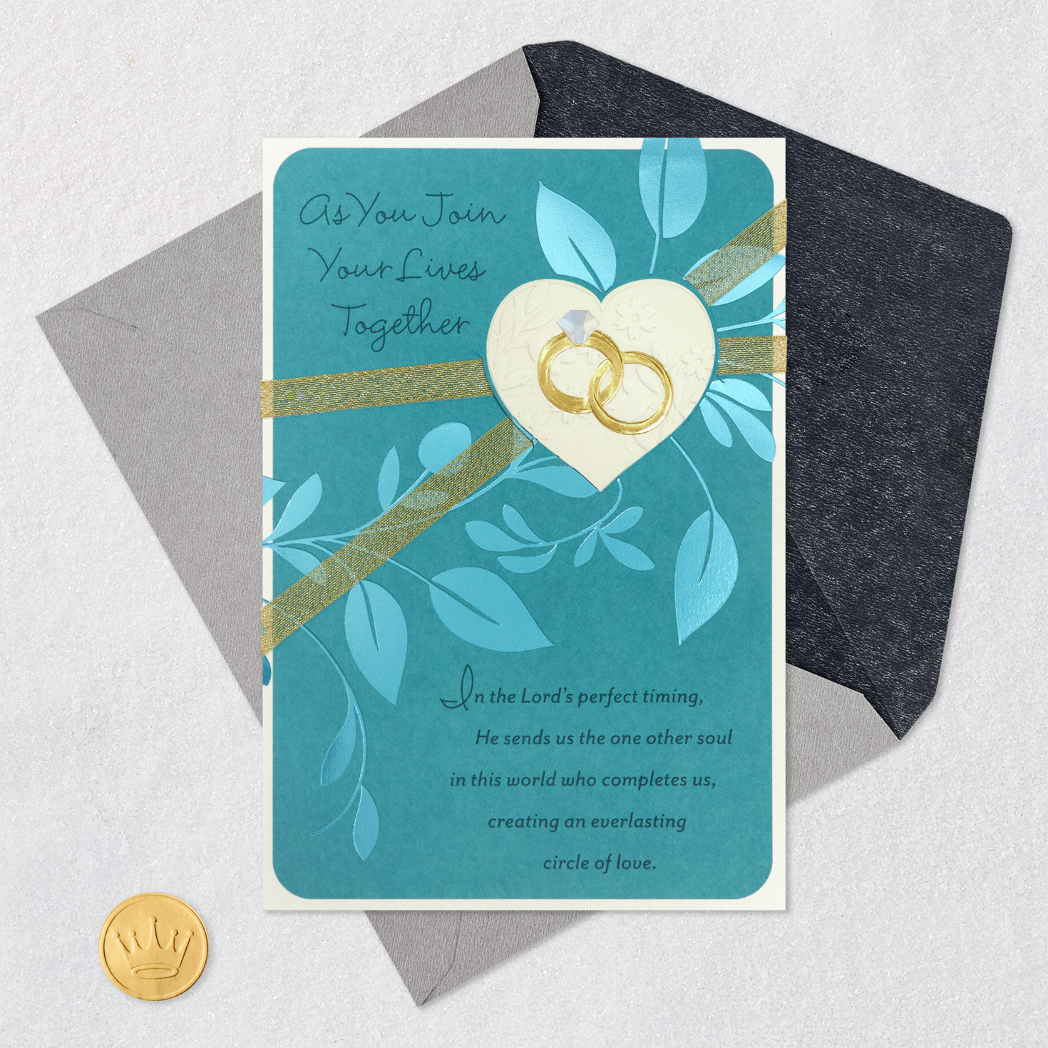 Everlasting Circle of Love Religious Wedding Card - Greeting Cards ...