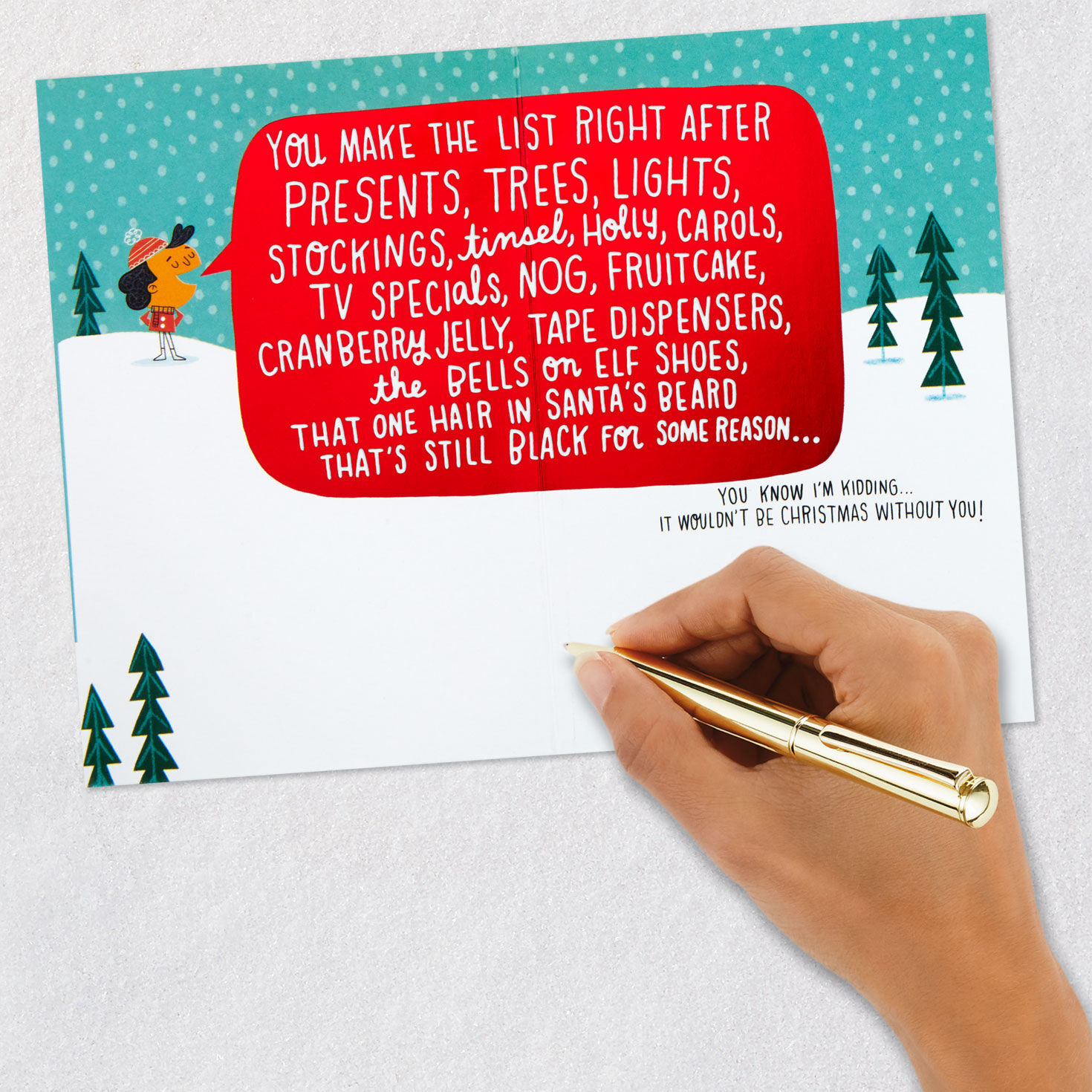 Brother You Make the List Funny Christmas Card Greeting Cards Hallmark