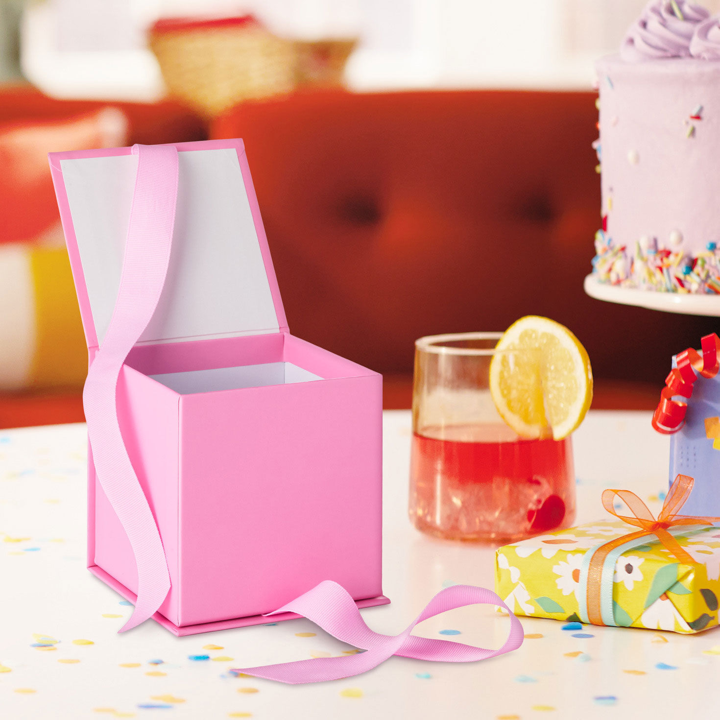 4.2" Solid Light Pink Small Square Gift Box - Gift Boxes | Hallmark