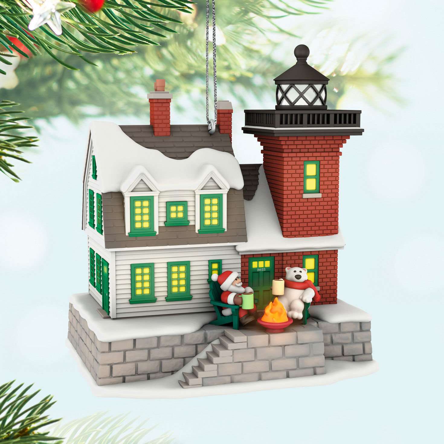 Holiday Lighthouse 2025 Ornament With Light - Keepsake Ornaments | Hallmark