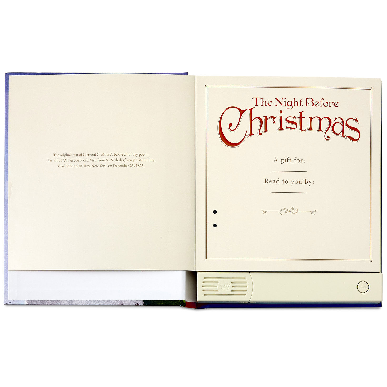 The Night Before Christmas Recordable Storybook With Music - Recordable ...