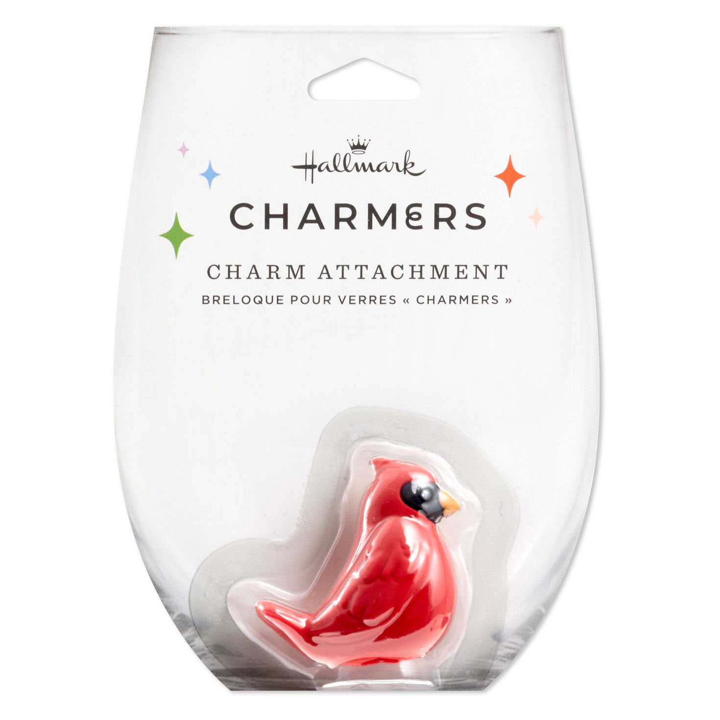 Charmers Cardinal Silicone Charm - Wine Glasses | Hallmark