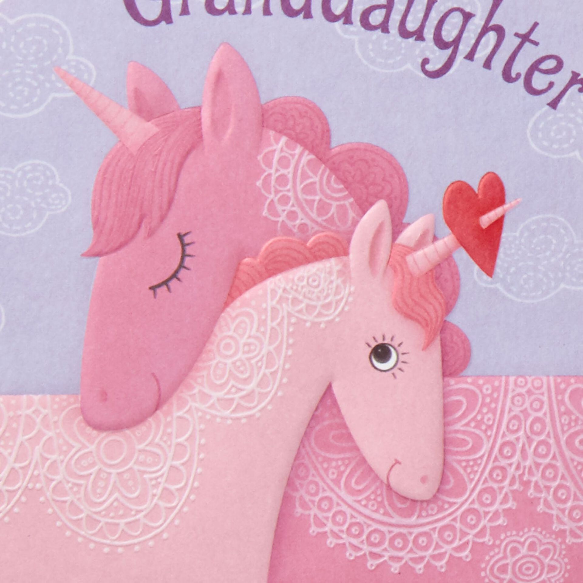 A Girl Like You Unicorns Valentines Day Card For Granddaughter