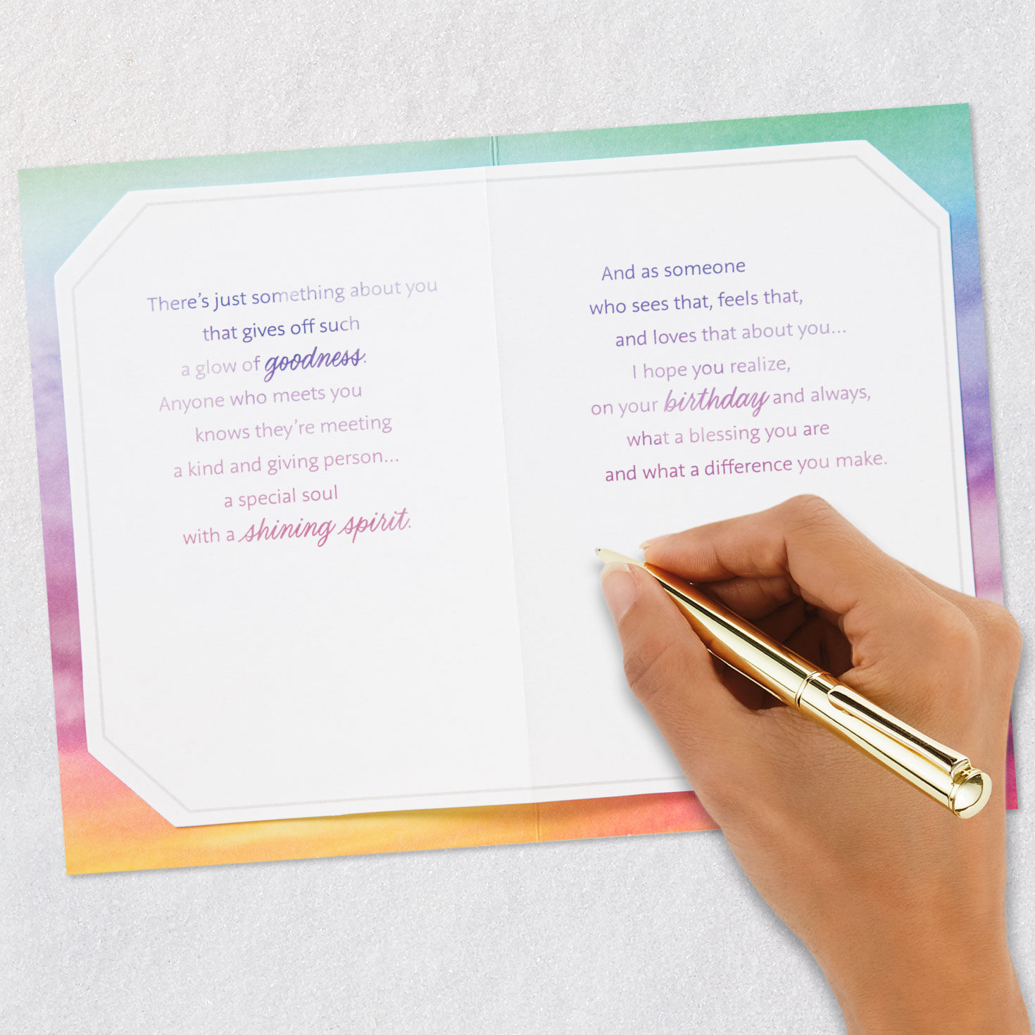 You're a Special Soul With a Shining Spirit Birthday Card - Greeting ...