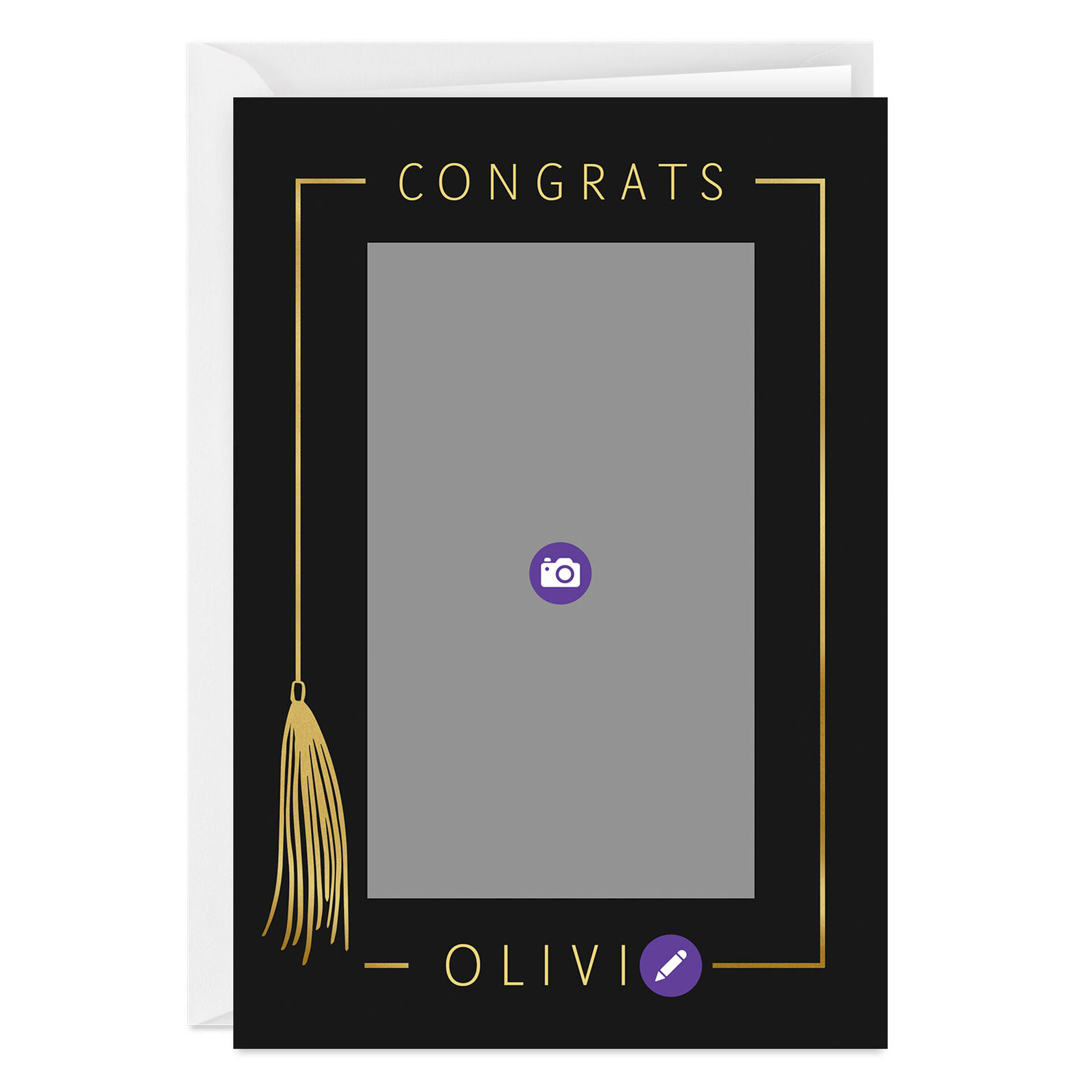 Personalized Gold Tassel Graduation Photo Card - Greeting Cards - Hallmark