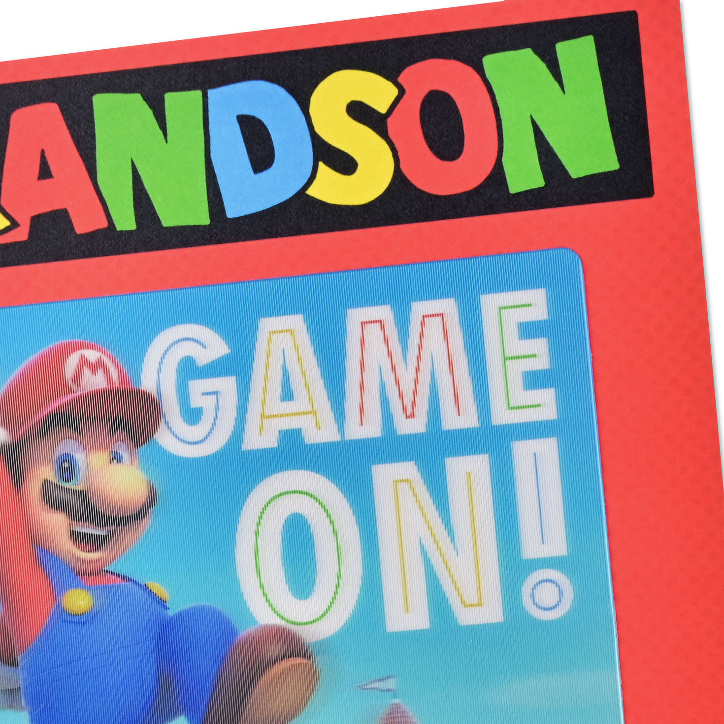 Nintendo Super Mario™ Game On! Lenticular Birthday Card for Kids ...