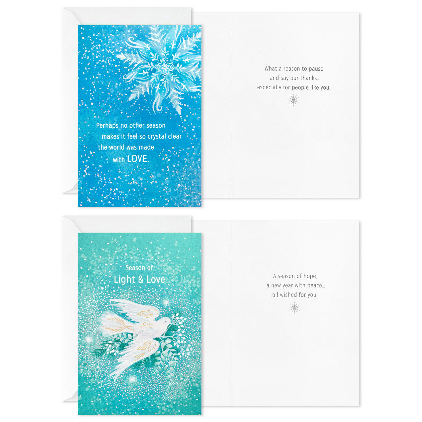 Soft Sparkles Boxed Holiday Cards Assortment, Pack of 36 - Boxed Cards ...