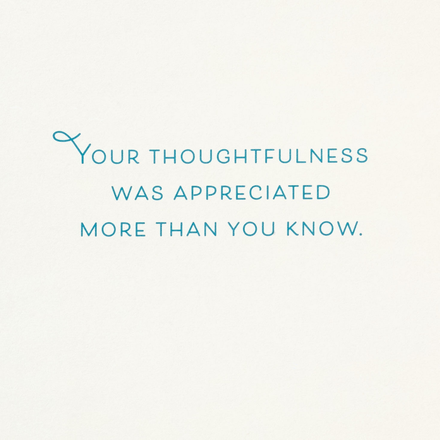 You're Appreciated More Than You Know Thank-You Card - Greeting Cards ...