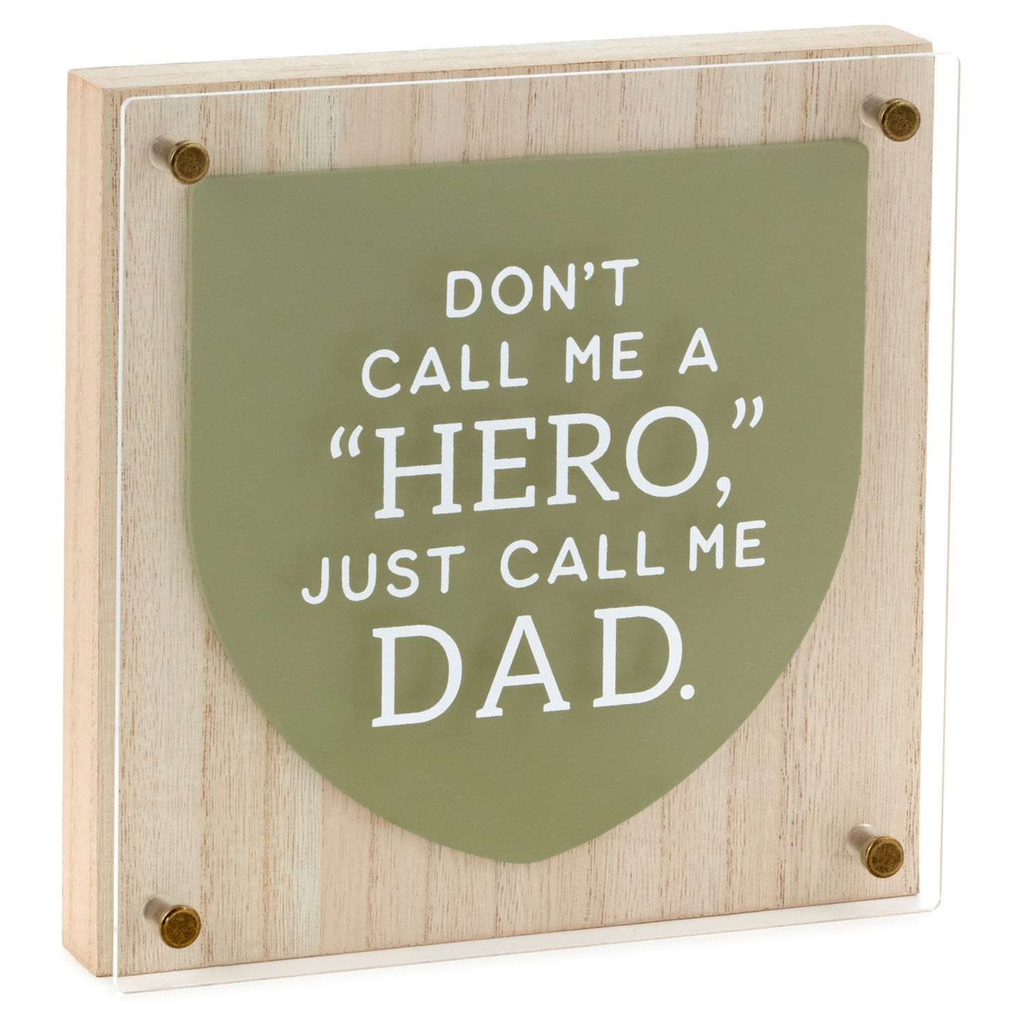 Hero Dad Layered Square Quote Sign, 8x8 - Plaques & Signs | Hallmark