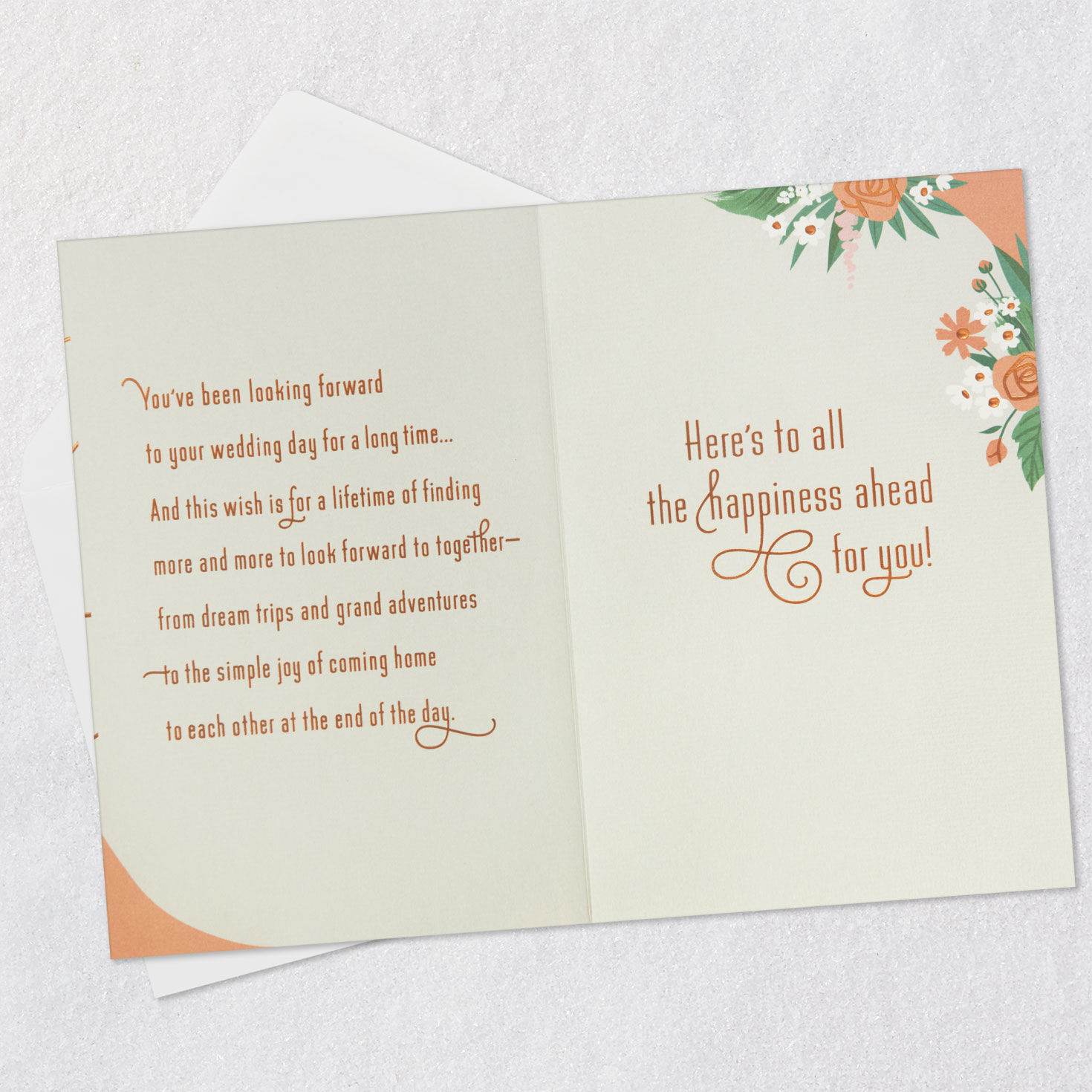 Here's to All the Happiness Ahead for You Wedding Card - Greeting Cards ...