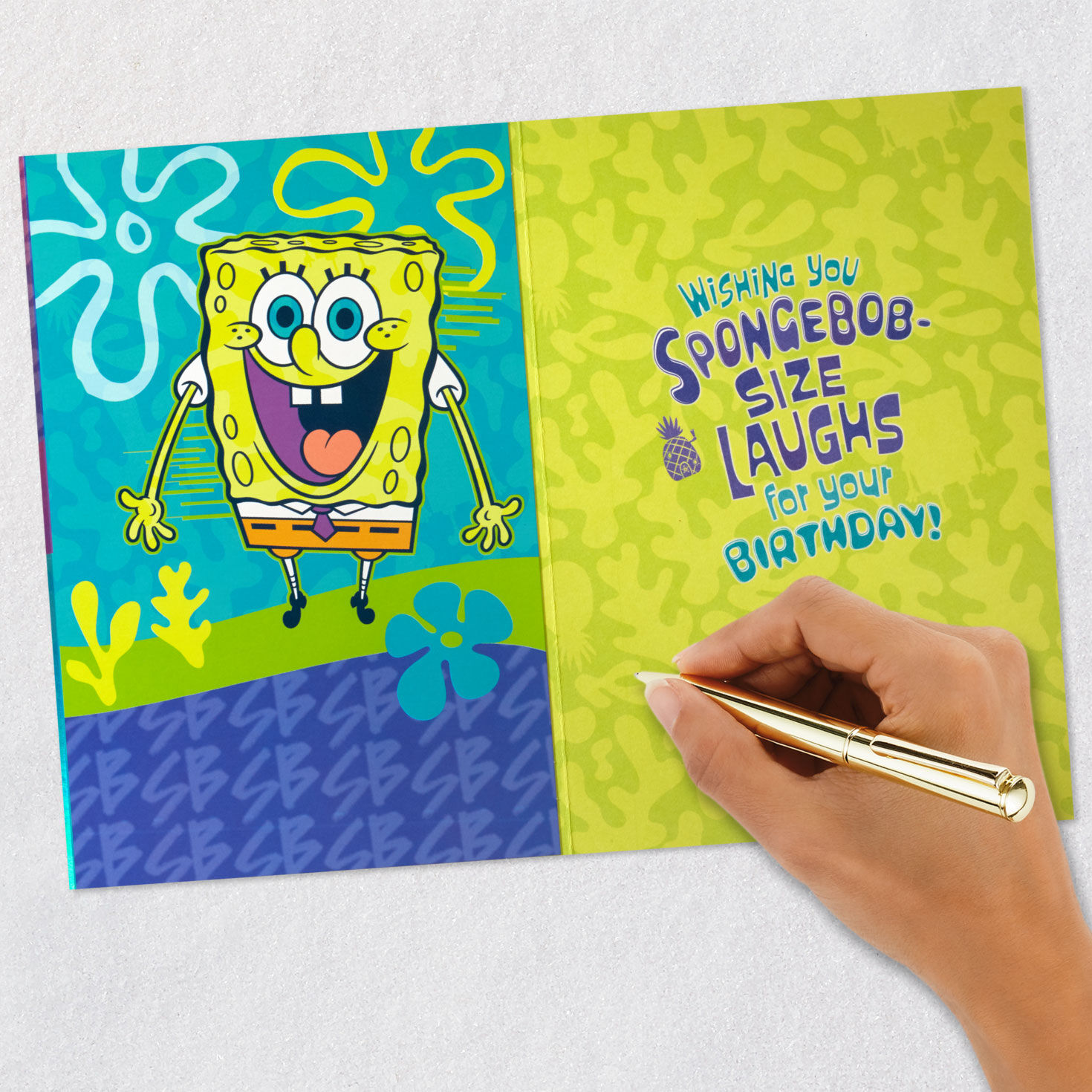 Nickelodeon SpongeBob SquarePants Wishing You Laughs Birthday Card ...